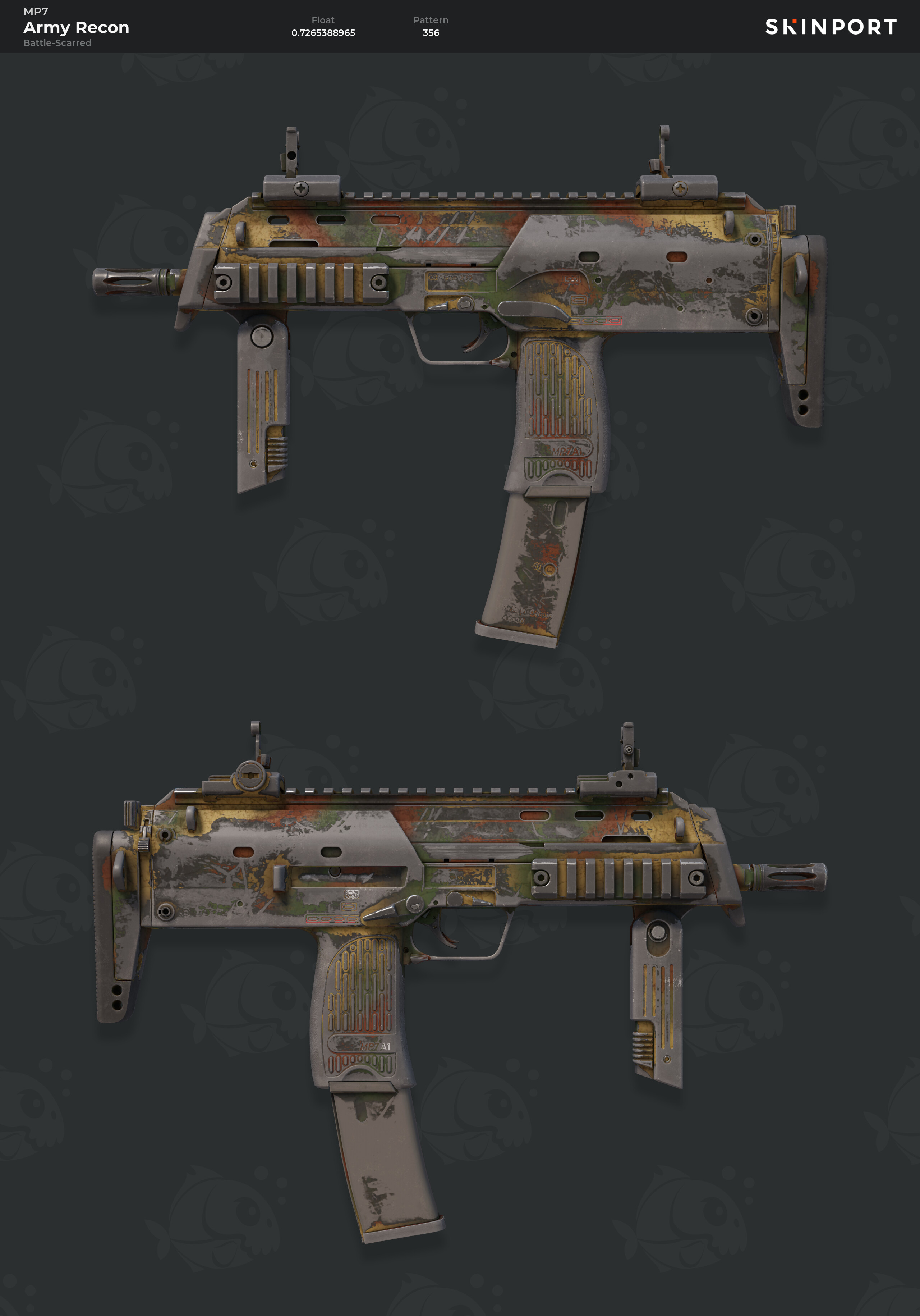 MP7 | Army Recon (Battle-Scarred) - Counter-Strike 2 - Skinport