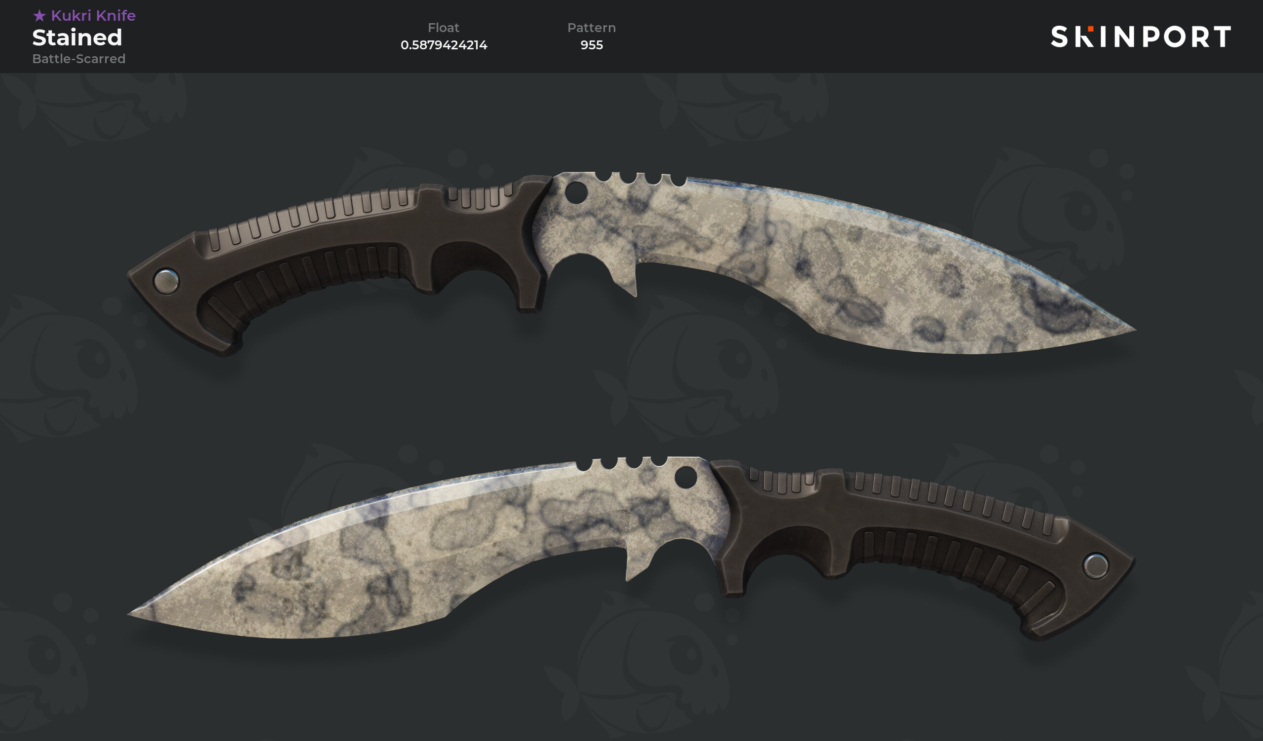Kukri Knife | Stained (Battle-Scarred) - Counter-Strike 2 - Skinport