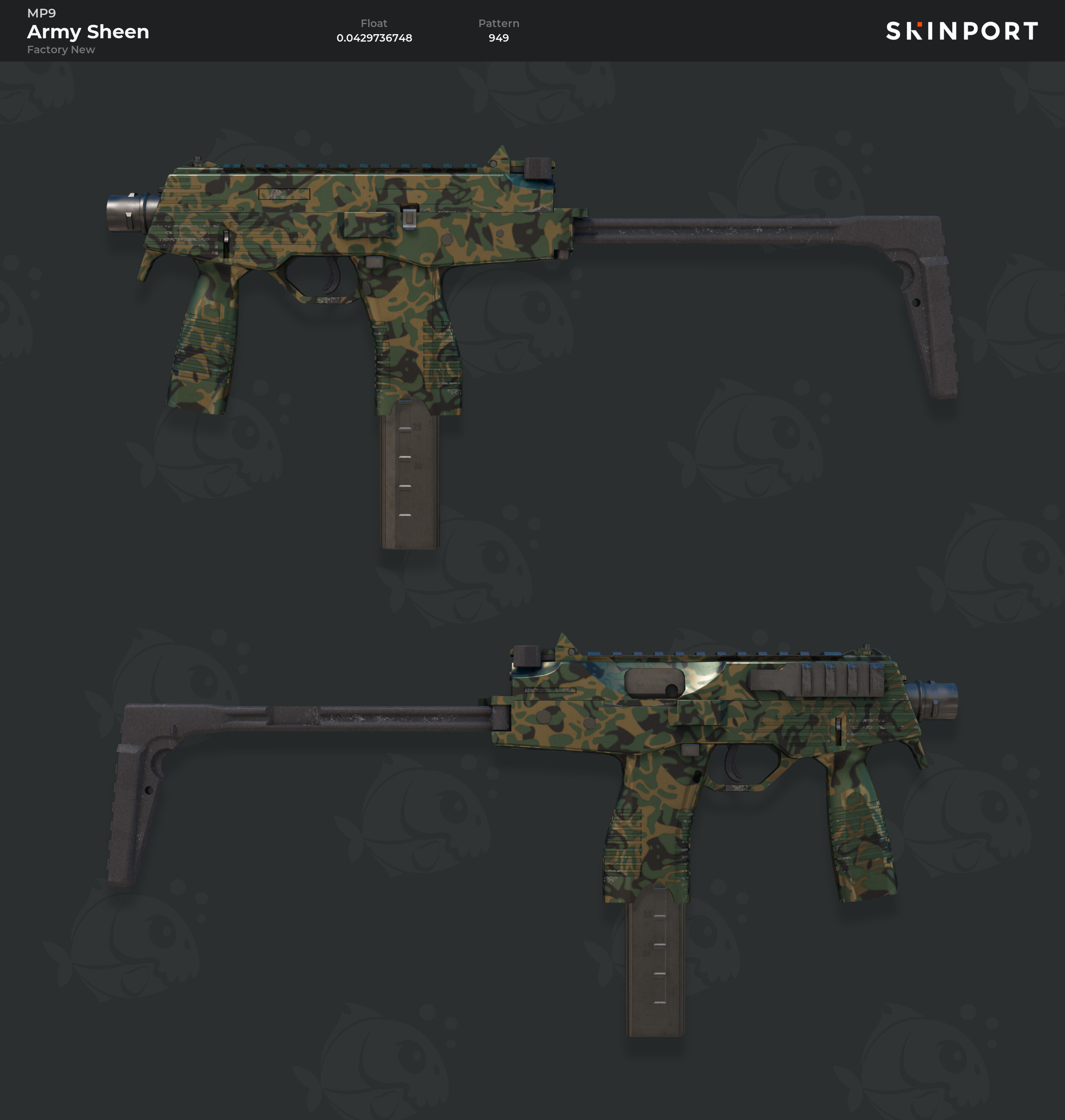 MP9 | Army Sheen (Factory New) - Counter-Strike 2 - Skinport