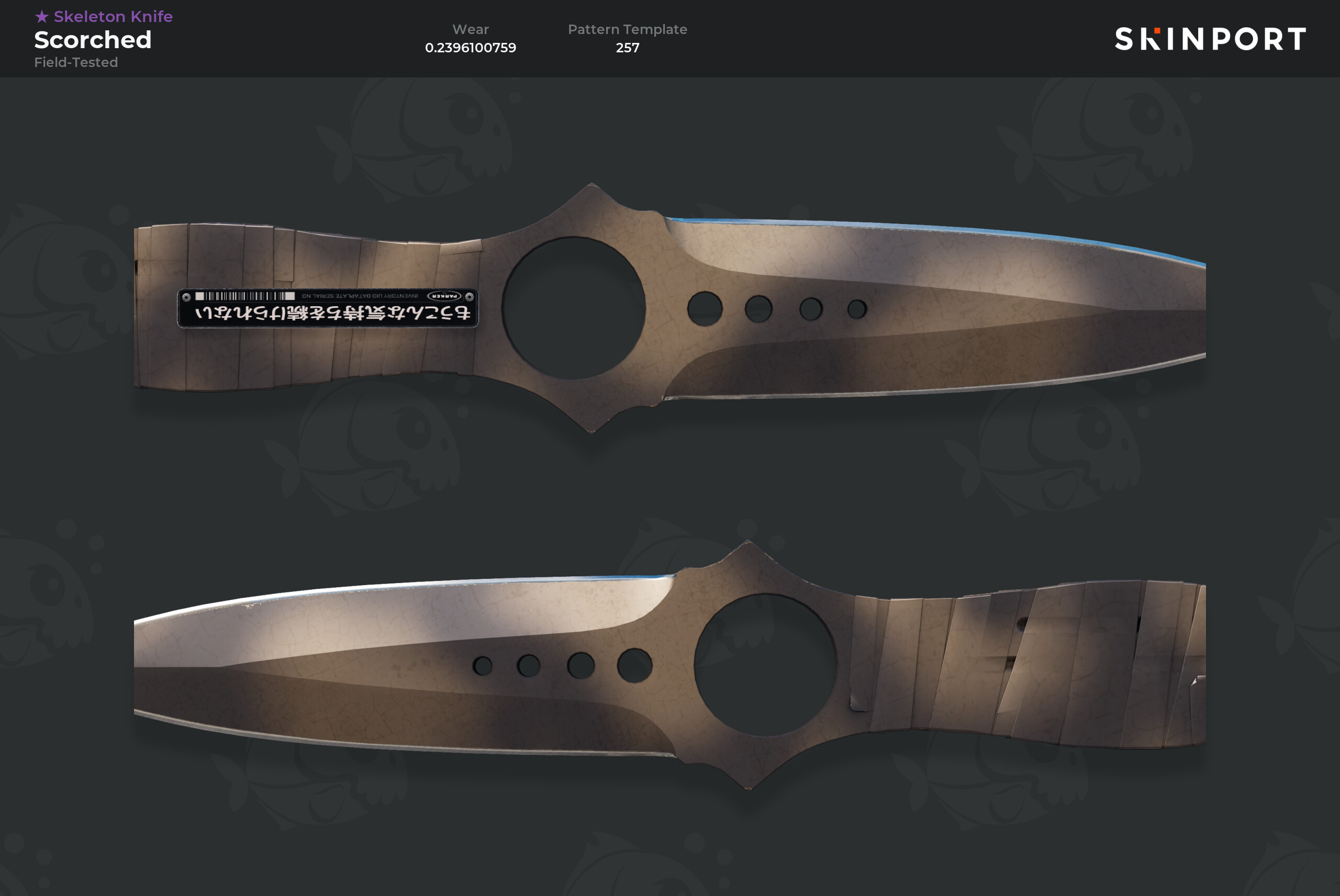 Skeleton Knife | Scorched (Field-Tested) - Counter-Strike 2 - Skinport