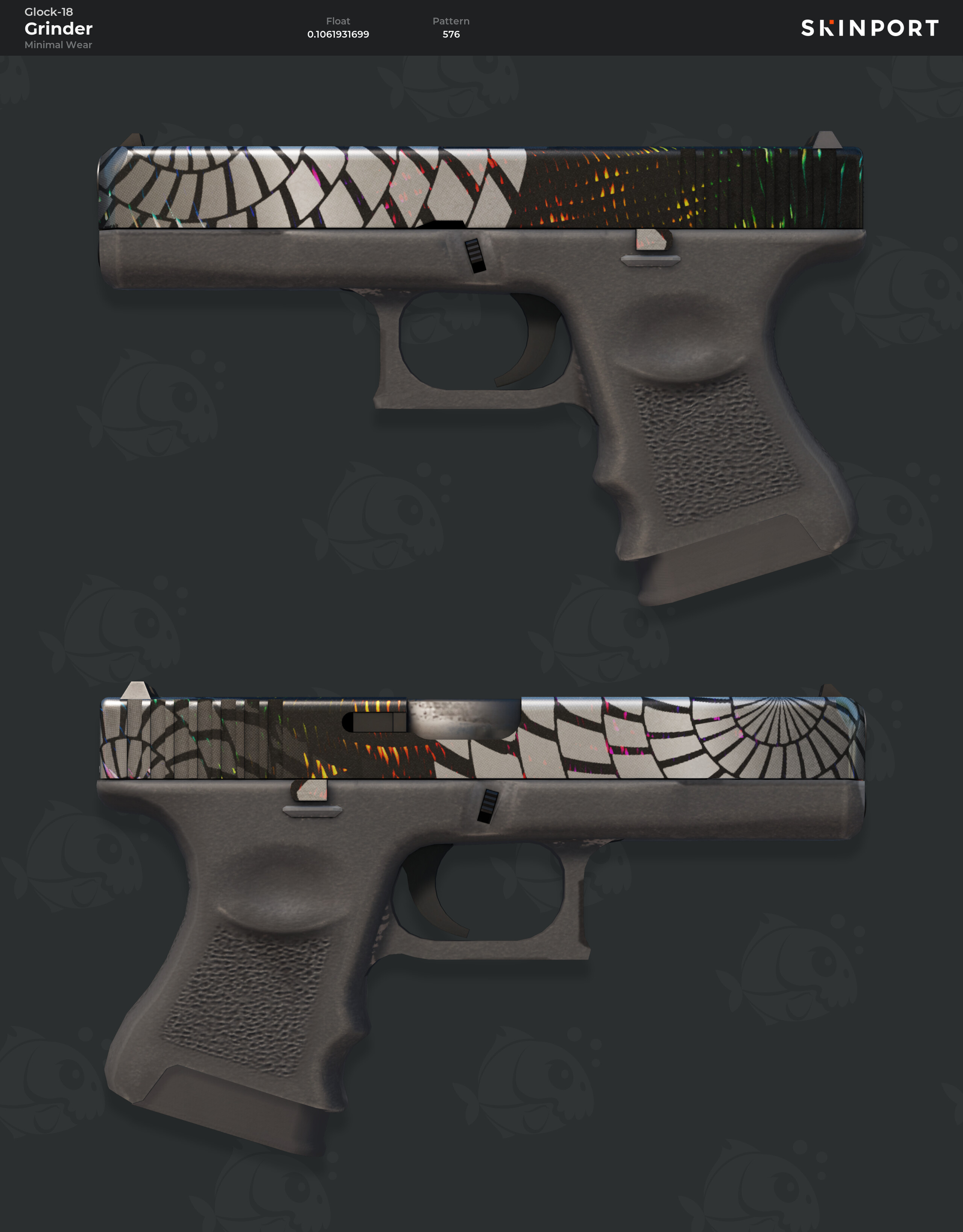 Glock-18 | Grinder (Minimal Wear) - Counter-Strike 2 - Skinport