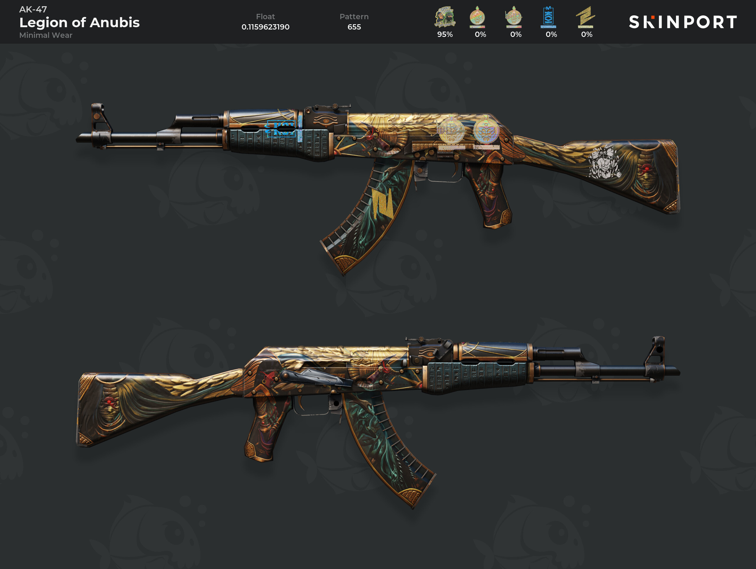 AK-47 | Legion of Anubis (Minimal Wear) - Counter-Strike 2 - Skinport