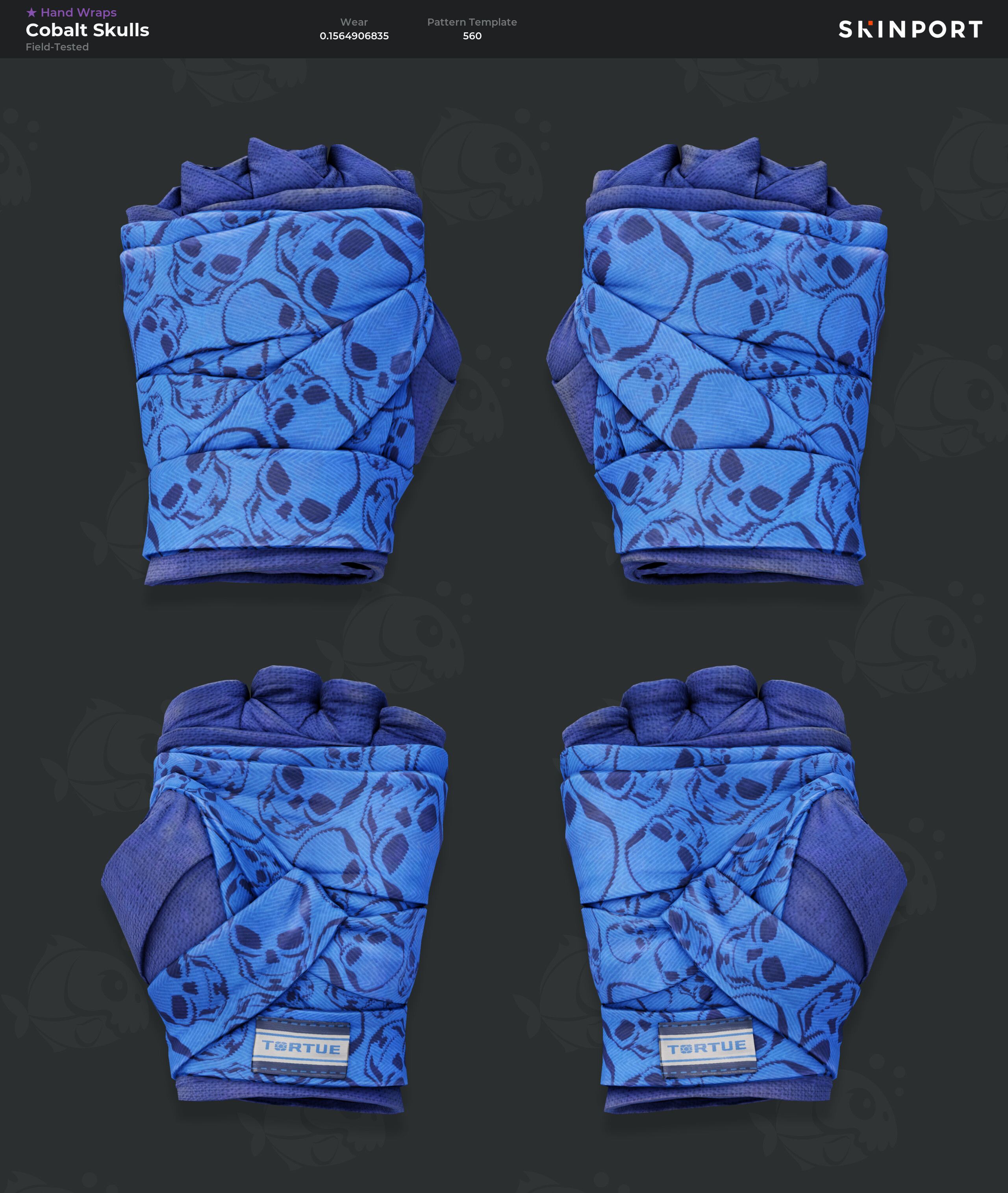 Hand Wraps | Cobalt Skulls (Field-Tested) - Counter-Strike 2 - Skinport