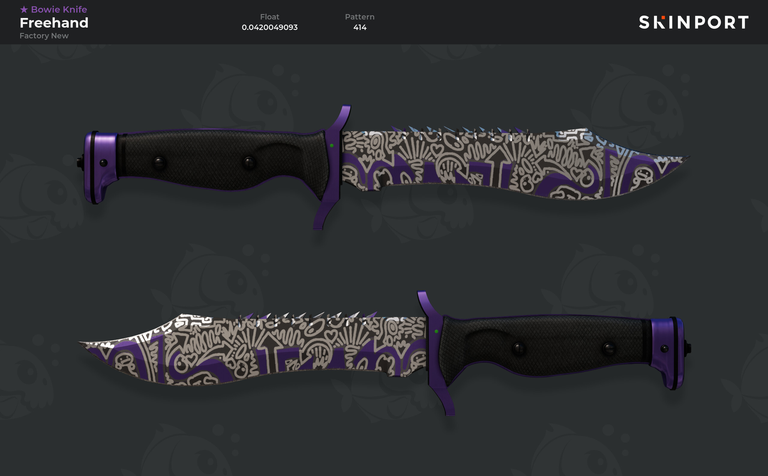 Bowie Knife | Freehand (Factory New) - Counter-Strike 2 - Skinport Bowie Knife | Freehand (Factory New) - Counter-Strike 2 - Skinport