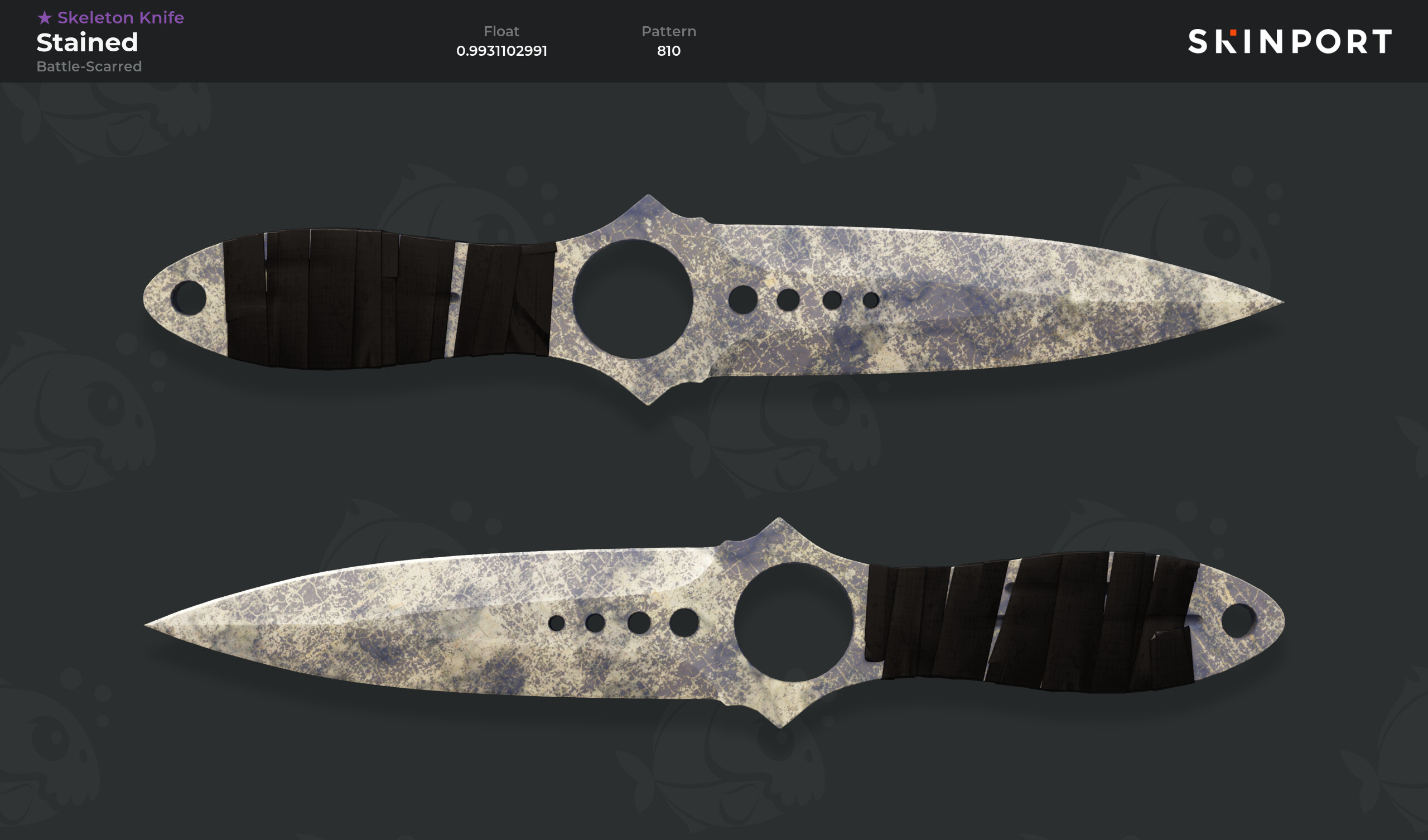 Skeleton Knife | Stained (Battle-Scarred) - Counter-Strike 2 - Skinport