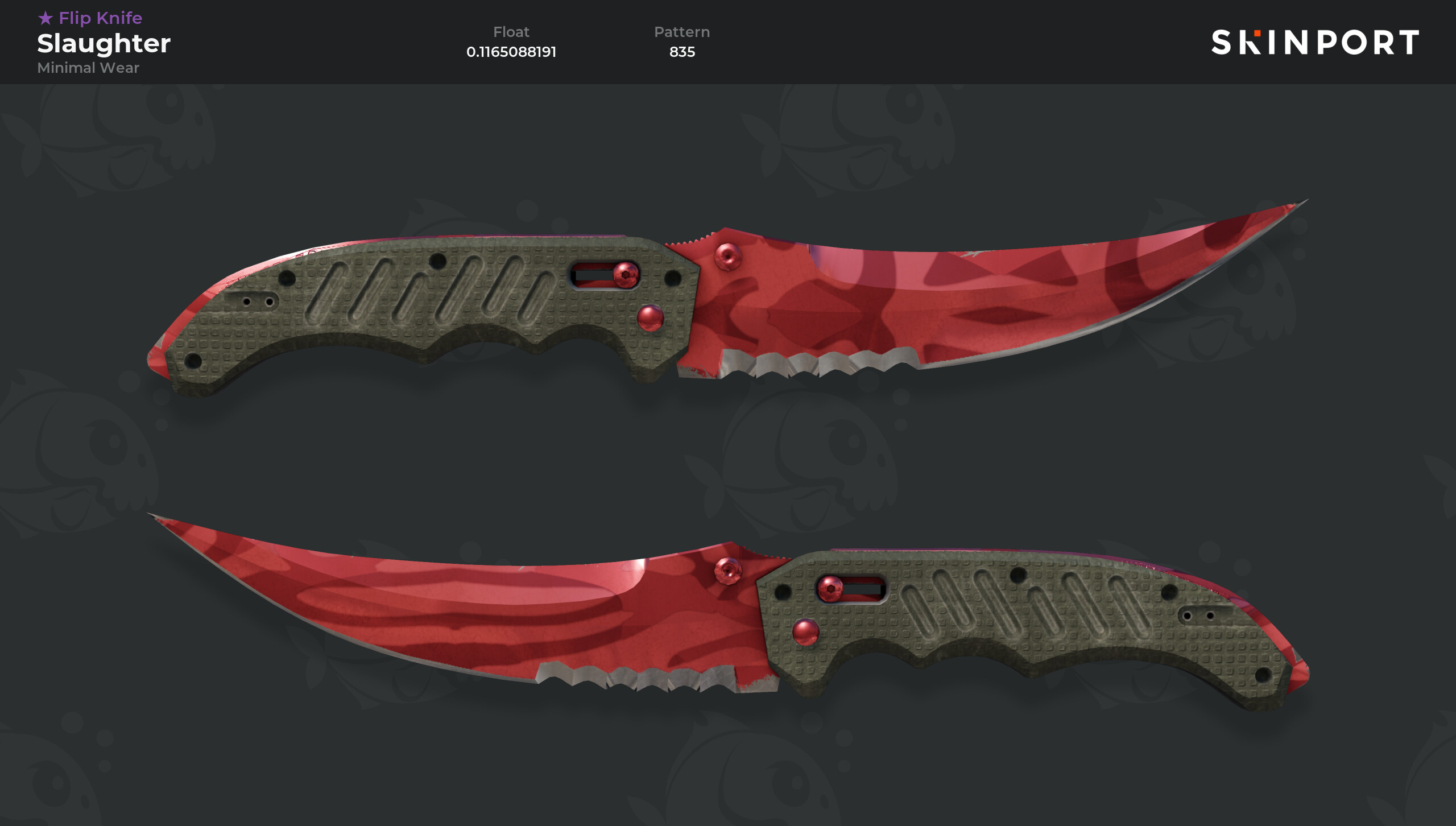 Flip Knife | Slaughter (Minimal Wear) - Counter-Strike 2 - Skinport