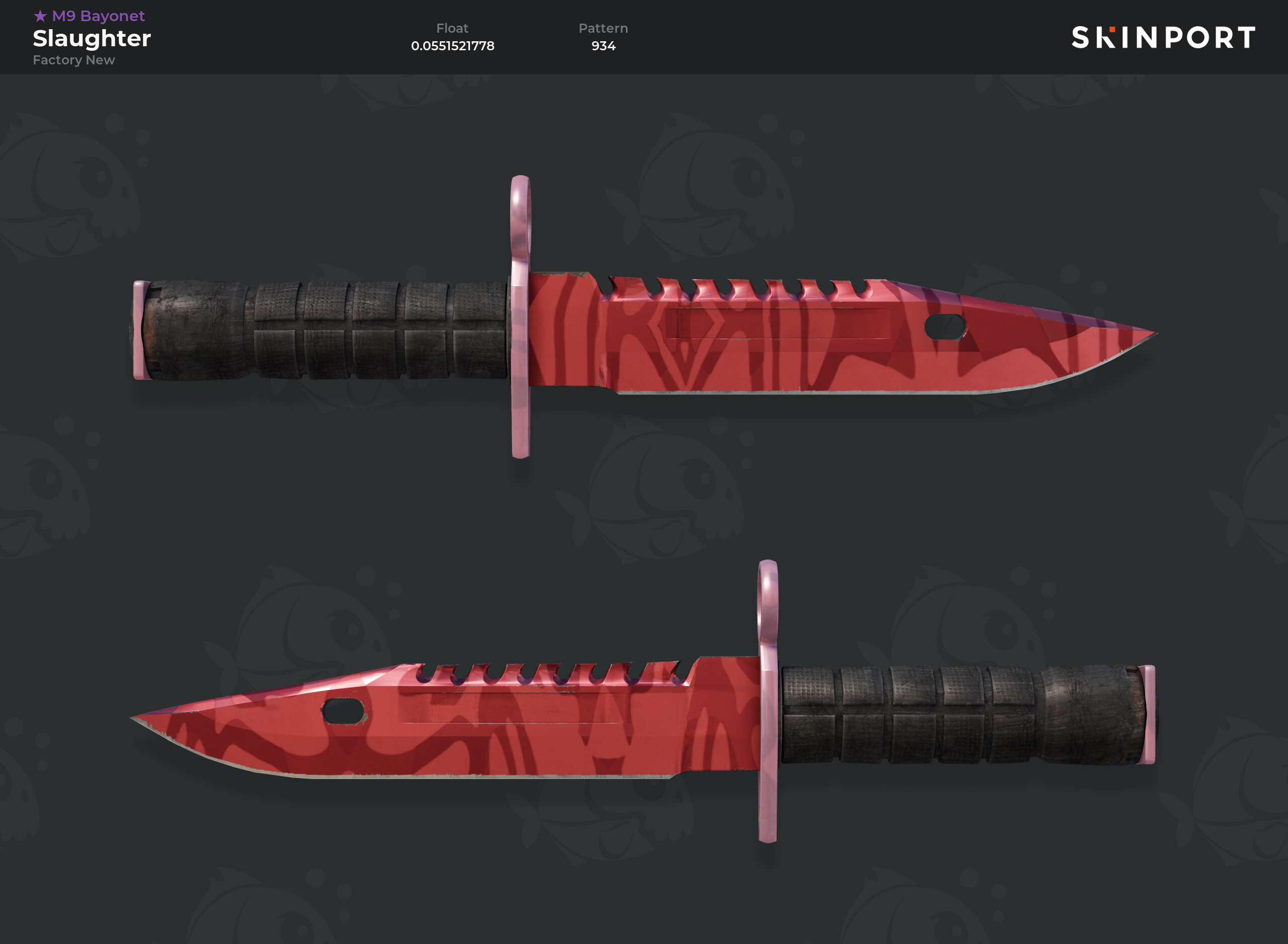 M9 Bayonet | Slaughter (Factory New) - Counter-Strike 2 - Skinport