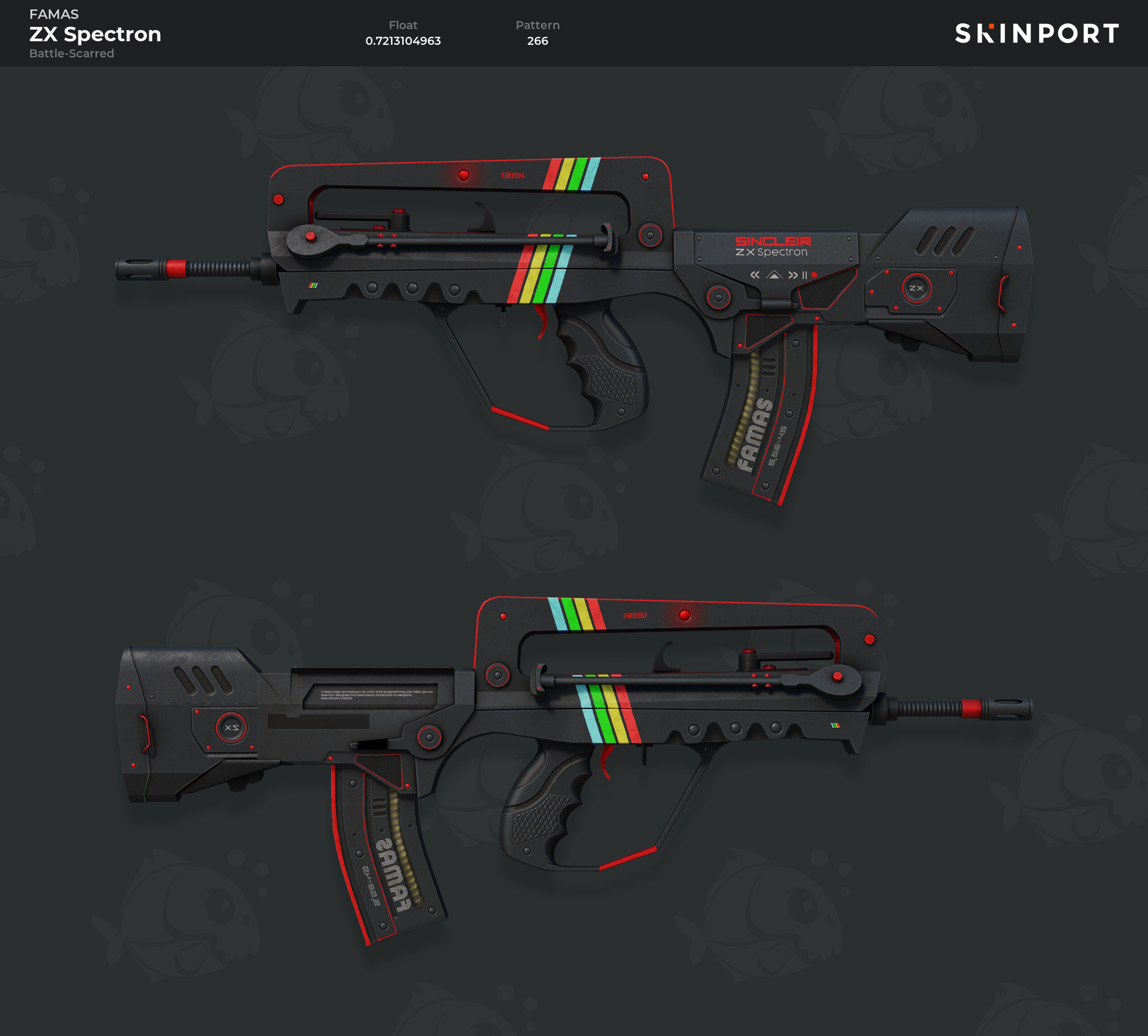 FAMAS | ZX Spectron (Battle-Scarred) - Counter-Strike 2 - Skinport
