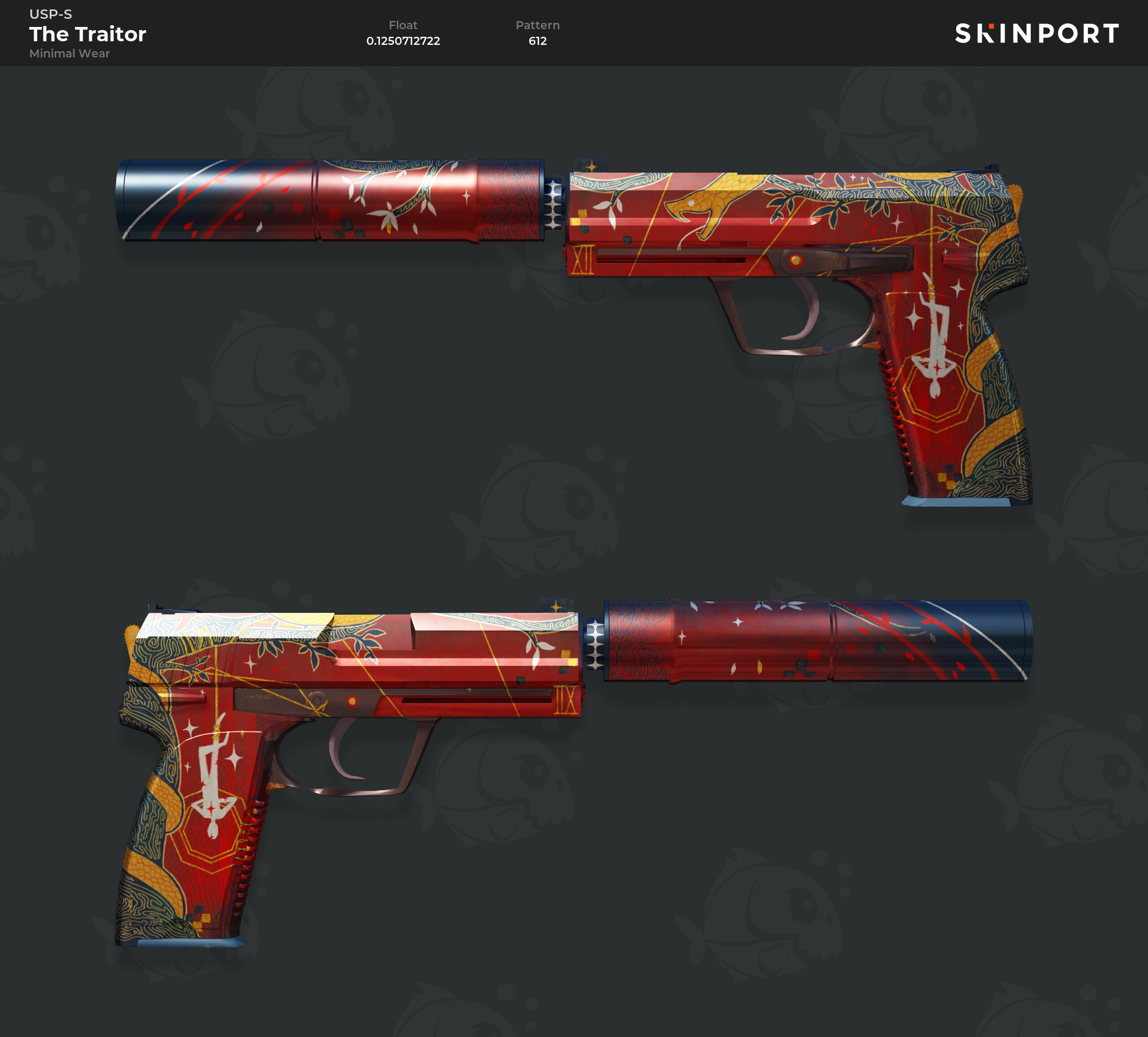 USP-S | The Traitor (Minimal Wear) - Counter-Strike 2 - Skinport