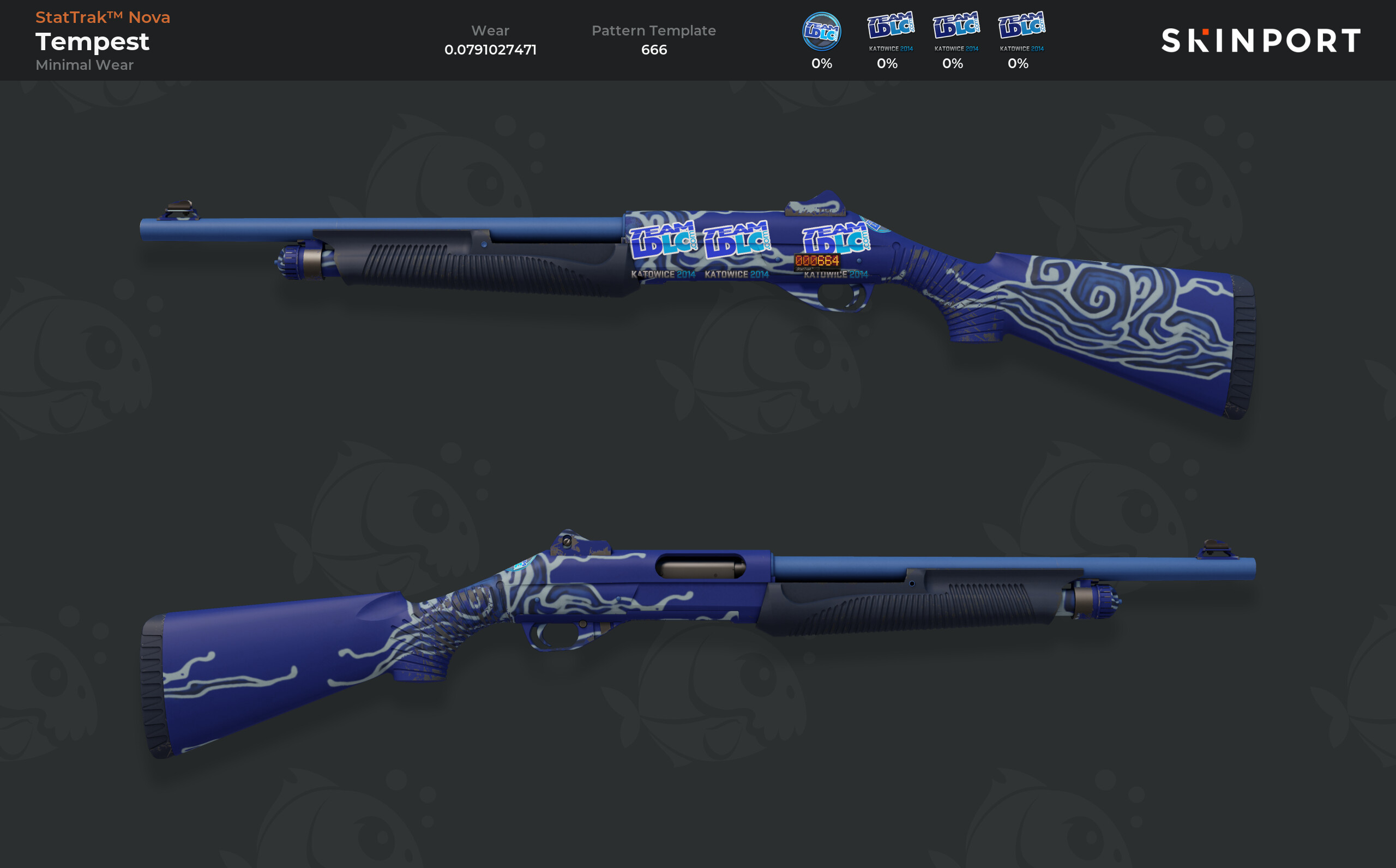 StatTrak™ Nova | Tempest (Minimal Wear) - Counter-Strike 2 - Skinport