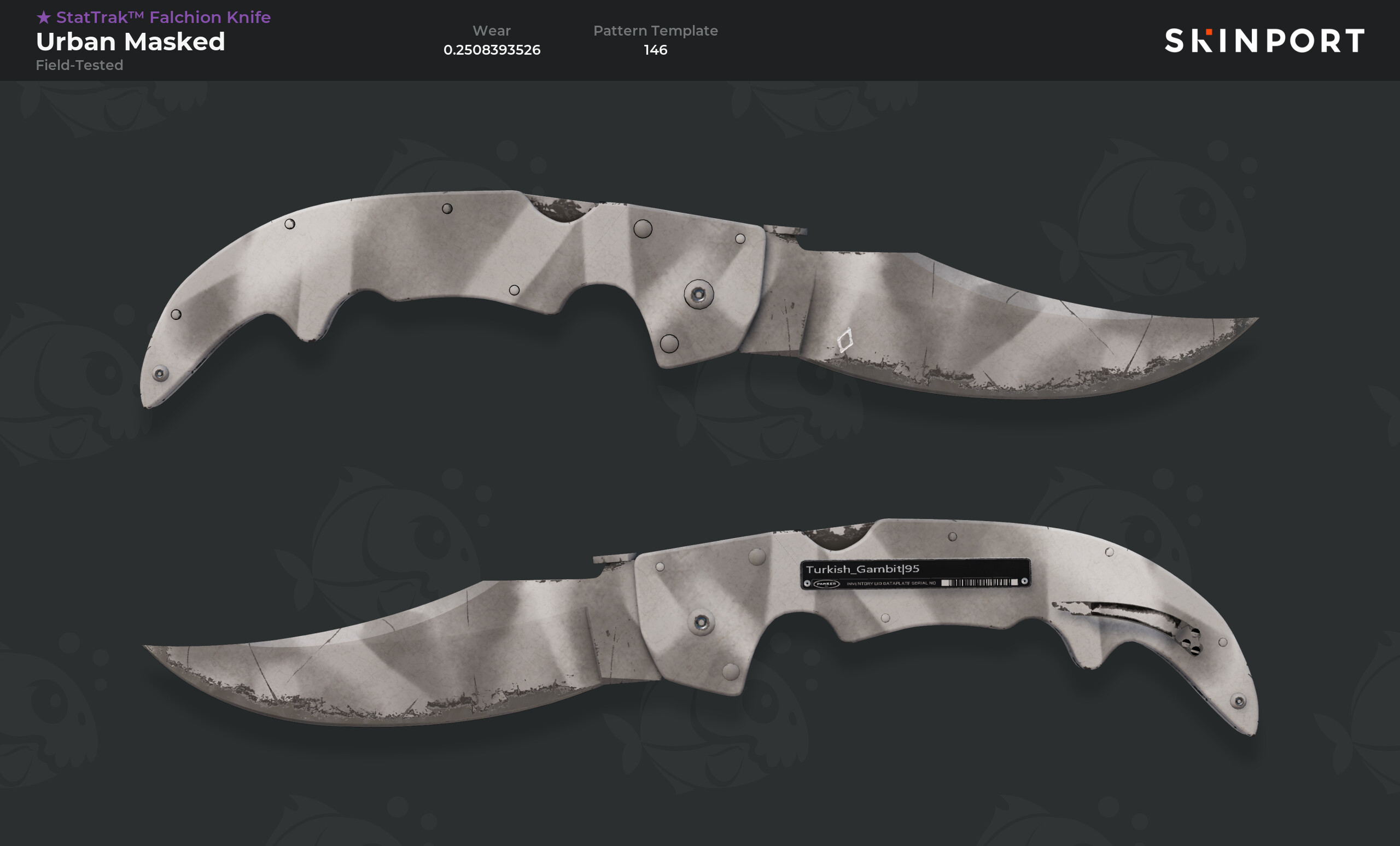 StatTrak™ Falchion Knife | Urban Masked (Field-Tested) - Counter-Strike ...
