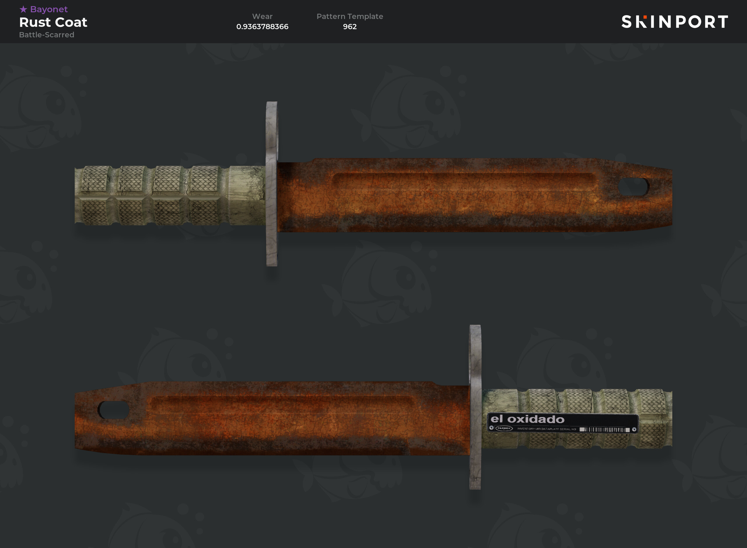 Bayonet | Rust Coat (Battle-Scarred) - Counter-Strike 2 - Skinport