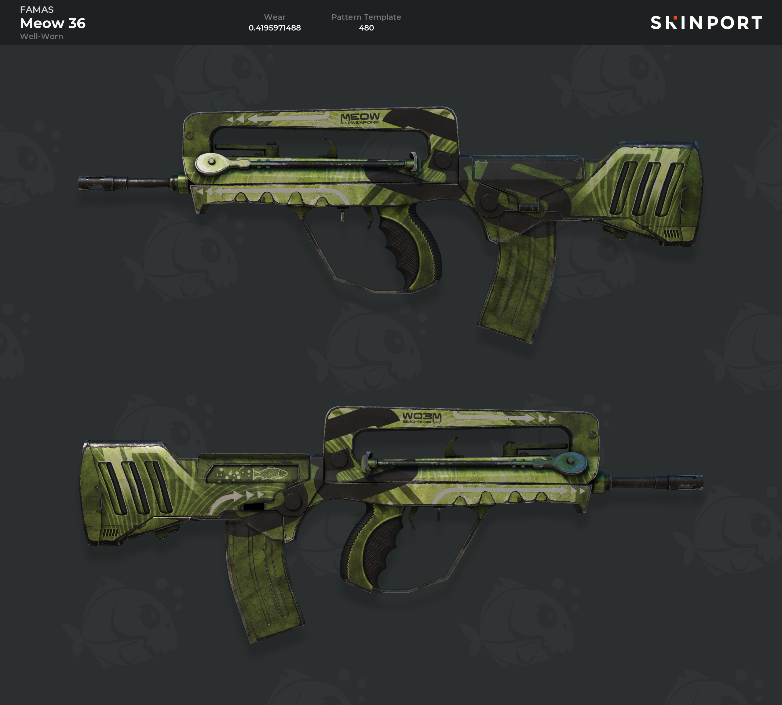 FAMAS | Мяу 36 (Поношенное) - Counter-Strike 2 - Skinport