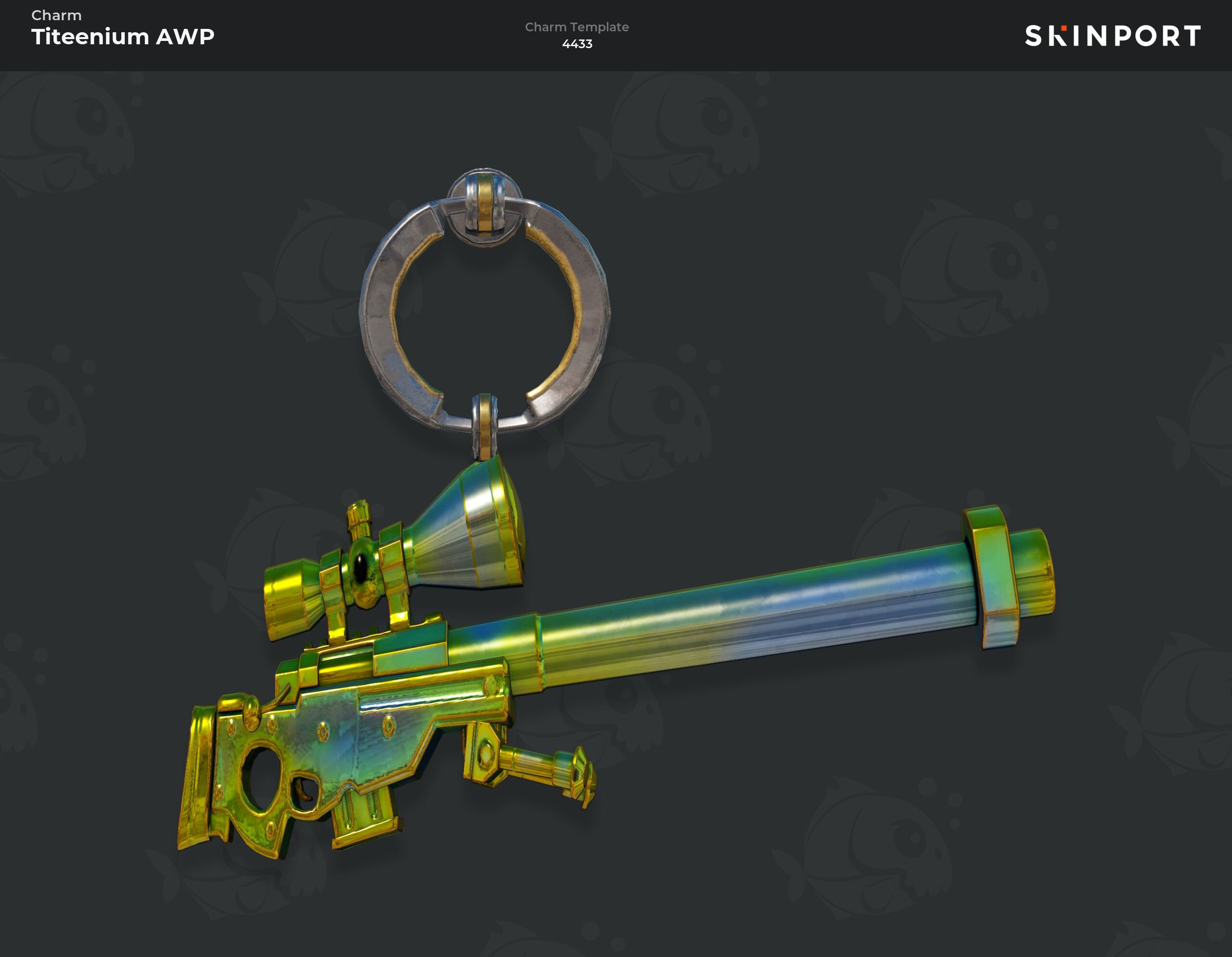 Charm | Titeenium AWP - Counter-Strike 2 - Skinport