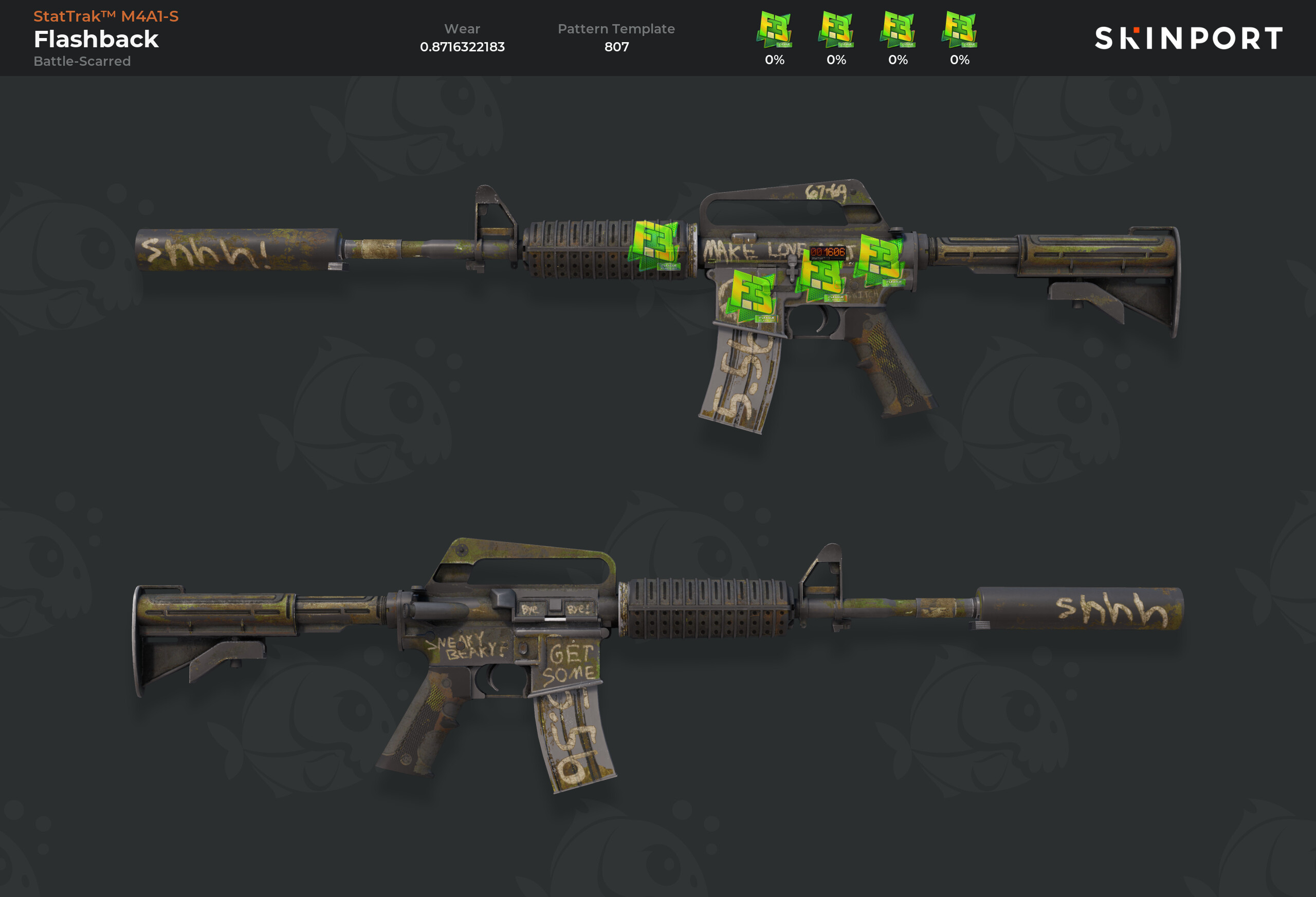 StatTrak™ M4A1-S | Flashback (Battle-Scarred) - Counter-Strike 2 - Skinport