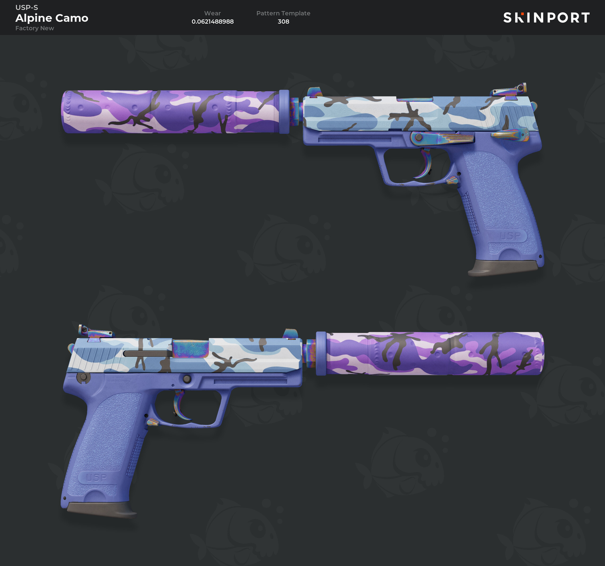 USP-S | Alpine Camo (Factory New) - Counter-Strike 2 - Skinport