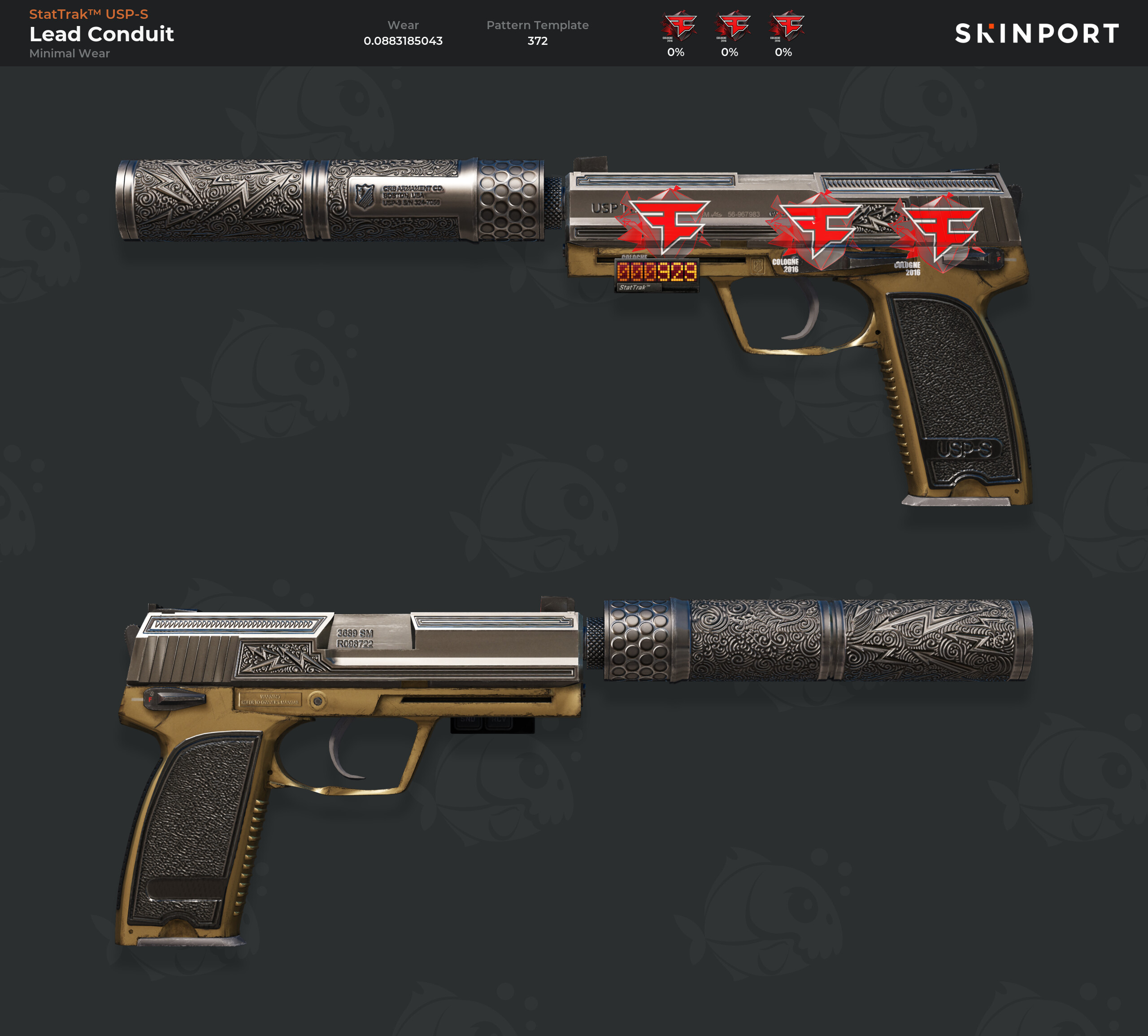 StatTrak™ USP-S | Lead Conduit (Minimal Wear) - Counter-Strike 2 - Skinport