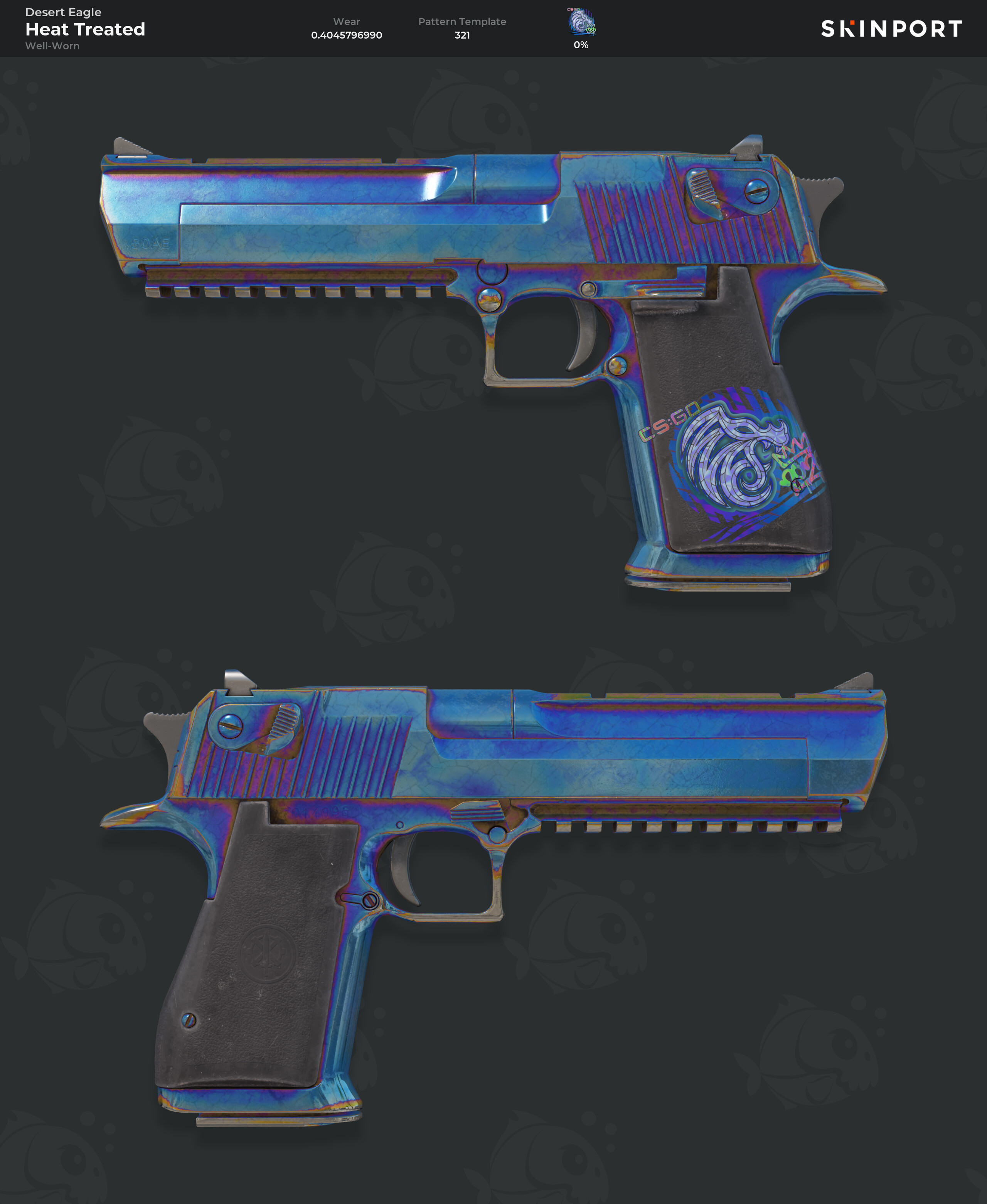Desert Eagle | Heat Treated (Well-Worn) - Counter-Strike 2 - Skinport