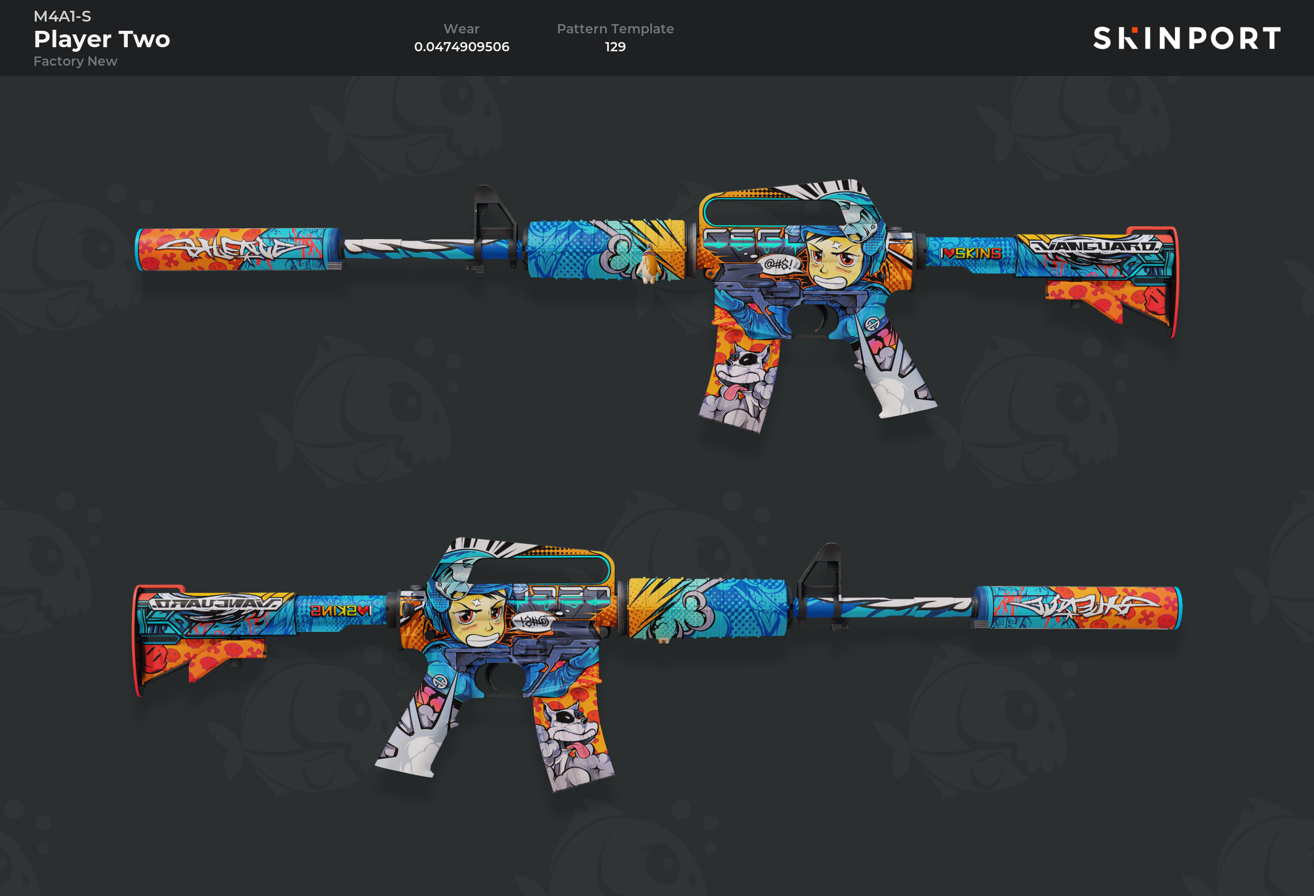 M4A1-S | Player Two (Factory New) - Counter-Strike 2 - Skinport