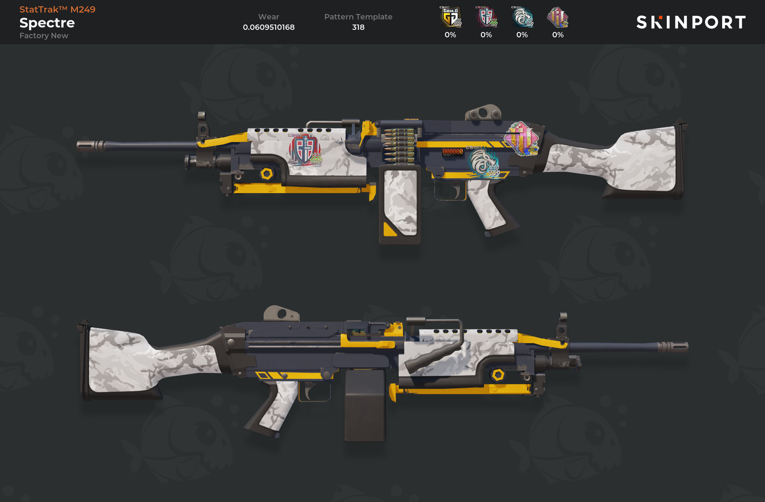 StatTrak™ M249 | Spectre (Factory New) - Counter-Strike 2 - Skinport