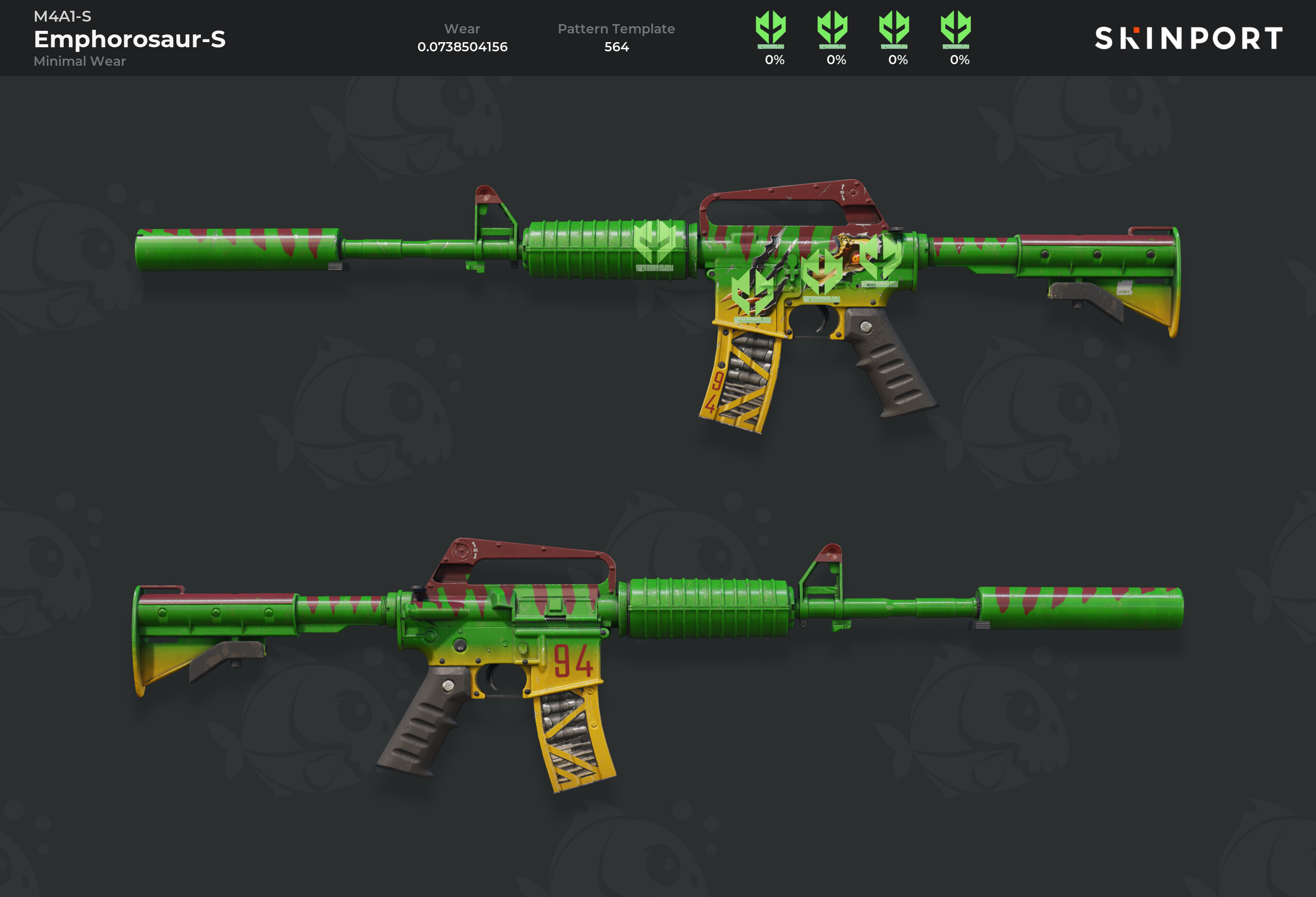 M4A1-S | Emphorosaur-S (Minimal Wear) - Counter-Strike 2 - Skinport