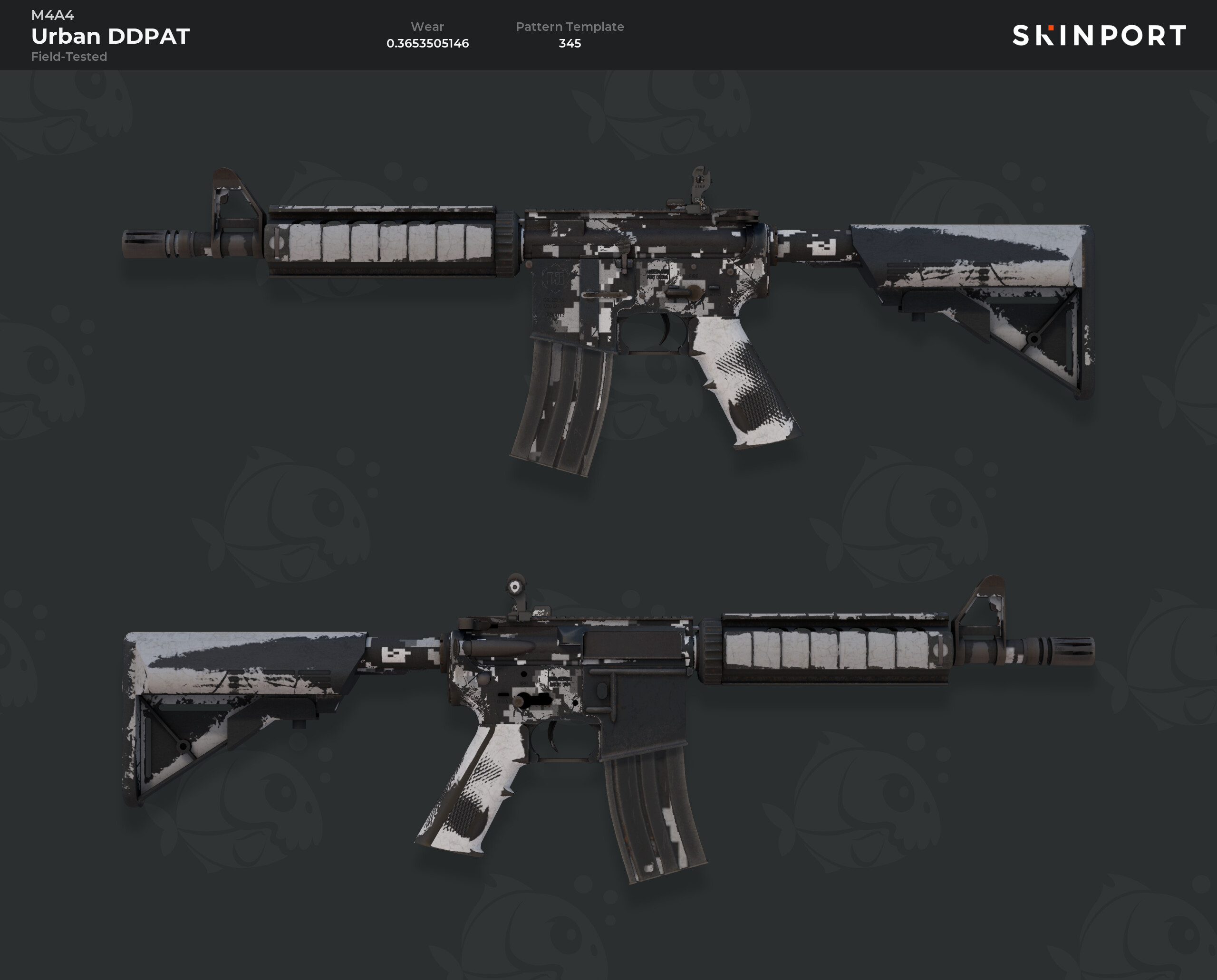 M4A4 | Urban DDPAT (Field-Tested) - Counter-Strike 2 - Skinport