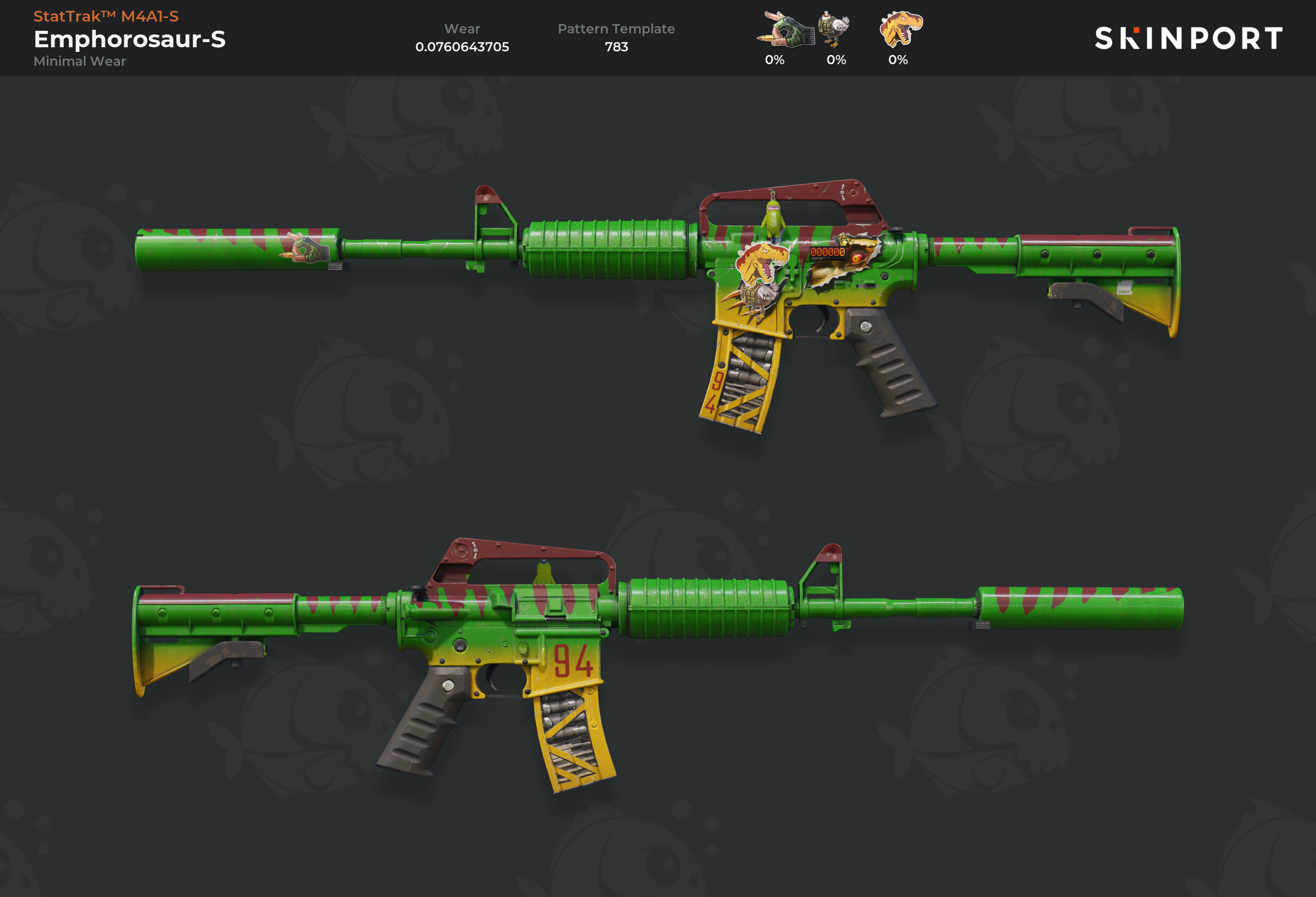 StatTrak™ M4A1-S | Emphorosaur-S (Minimal Wear) - Counter-Strike 2 ...