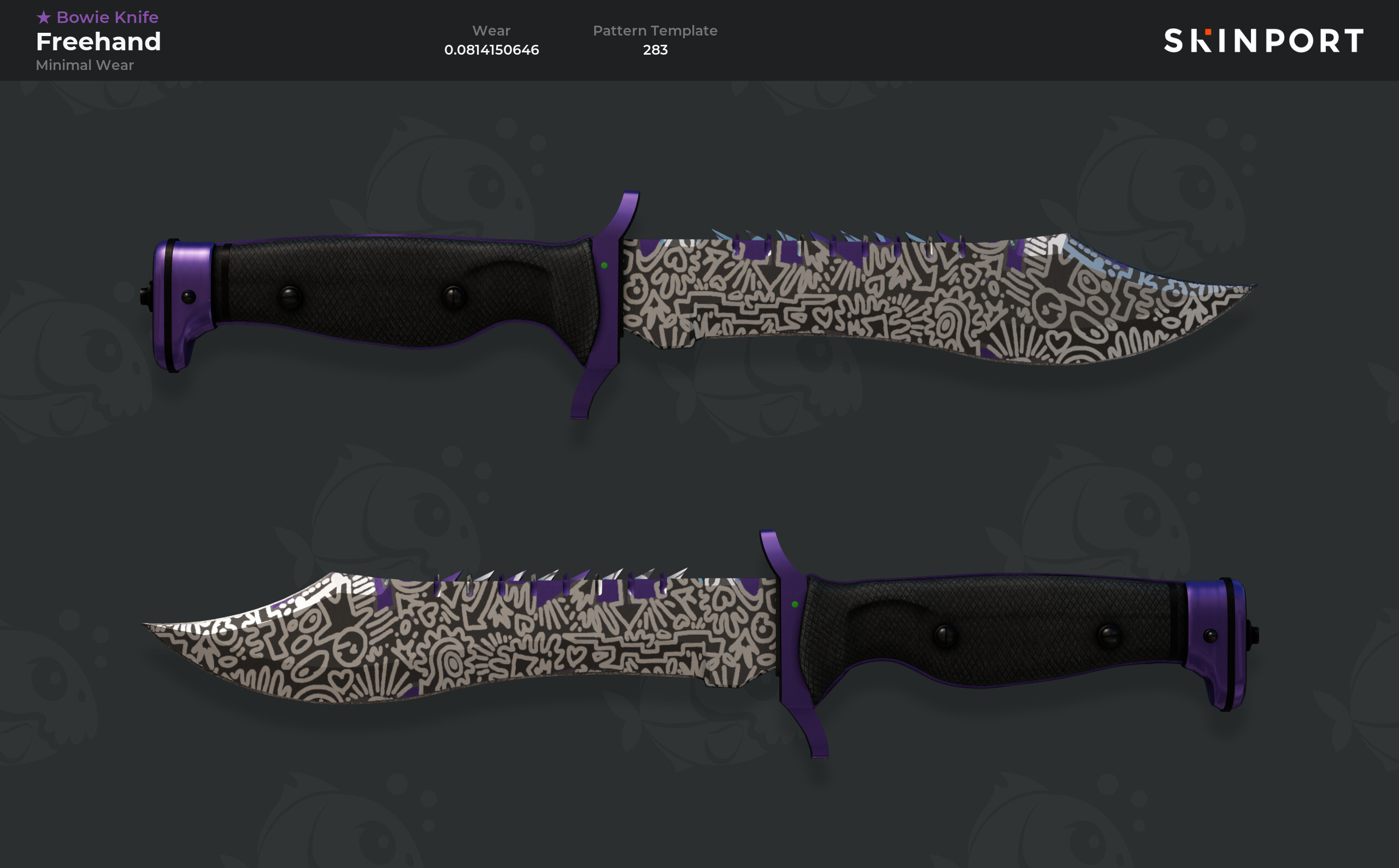 Bowie Knife | Freehand (Minimal Wear) - Counter-Strike 2 - Skinport