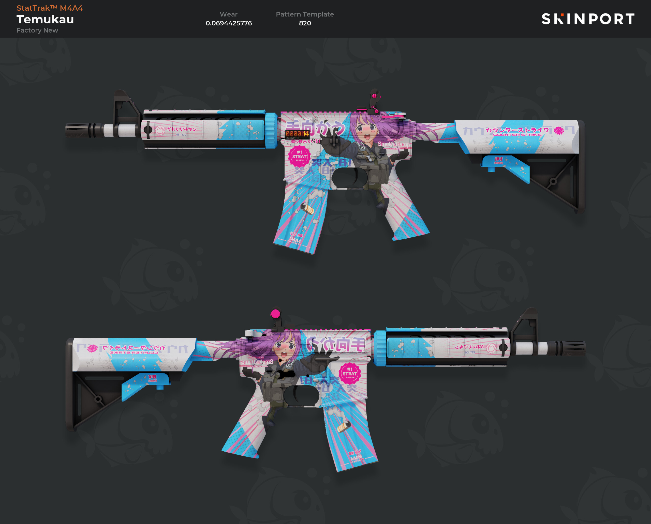 StatTrak™ M4A4 | Temukau (Factory New) - Counter-Strike 2 - Skinport