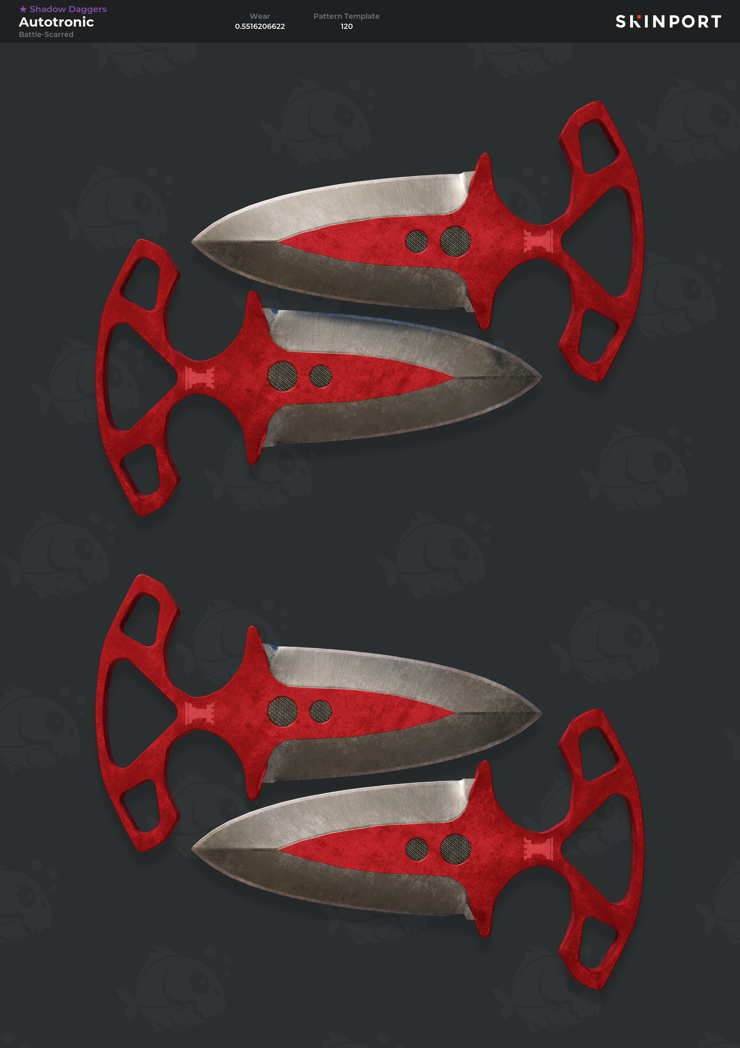 Shadow Daggers | Autotronic (Battle-Scarred) - Counter-Strike 2 - Skinport