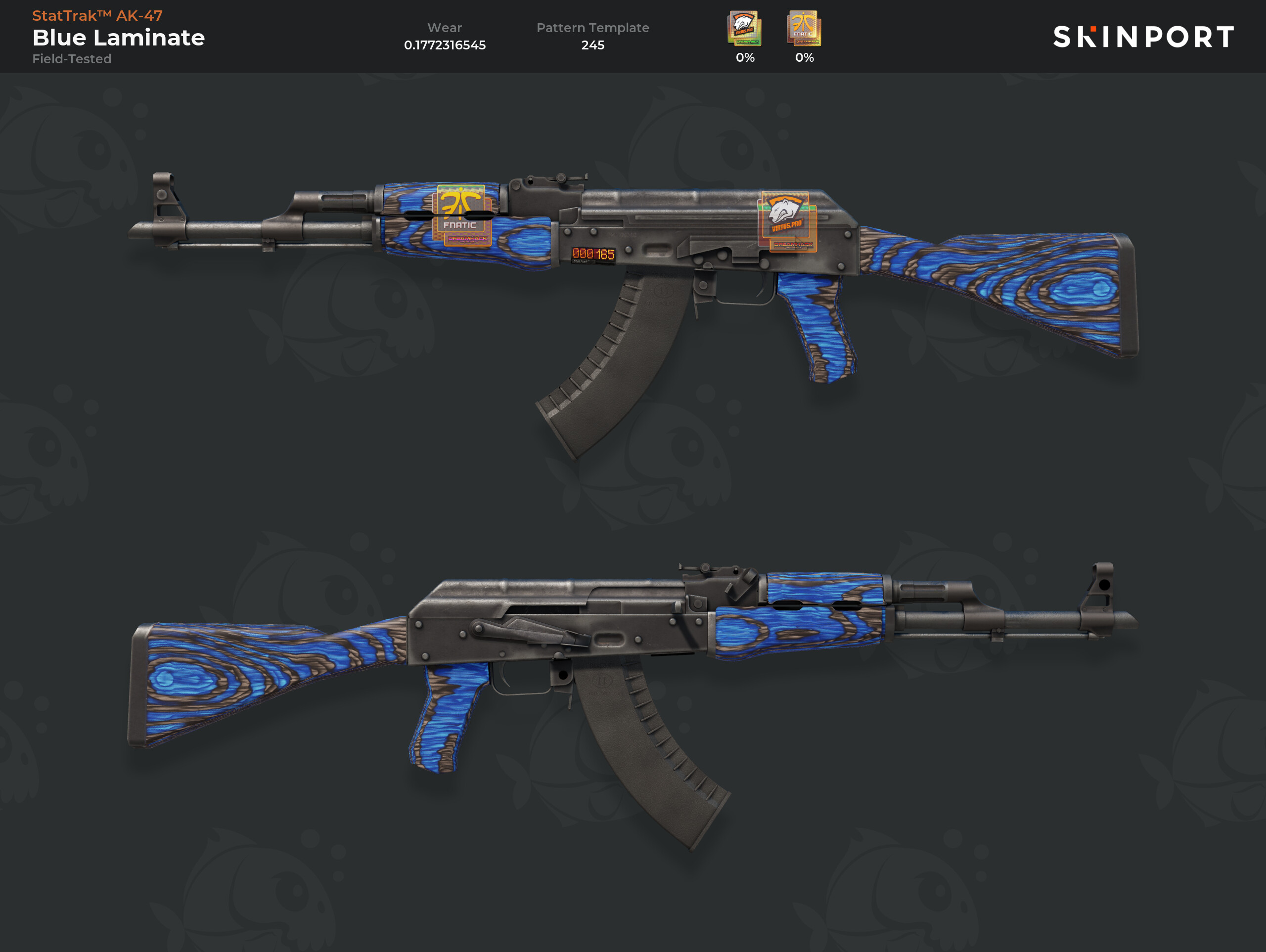 StatTrak™ AK-47 | Blue Laminate (Field-Tested) - Counter-Strike 2 ...