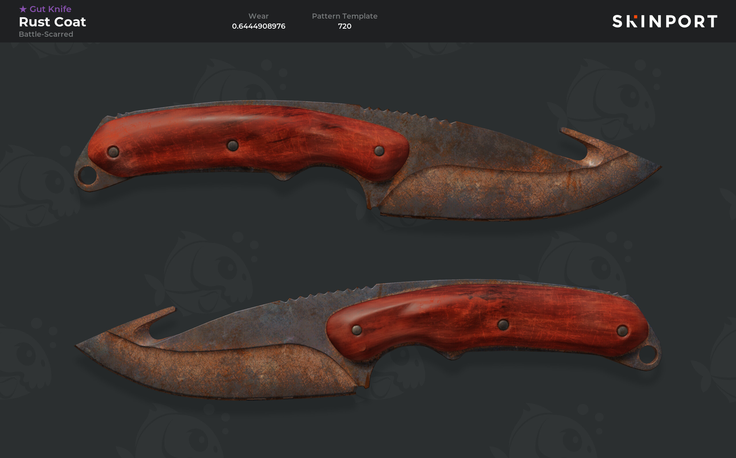 Gut Knife | Rust Coat (Battle-Scarred) - Counter-Strike 2 - Skinport
