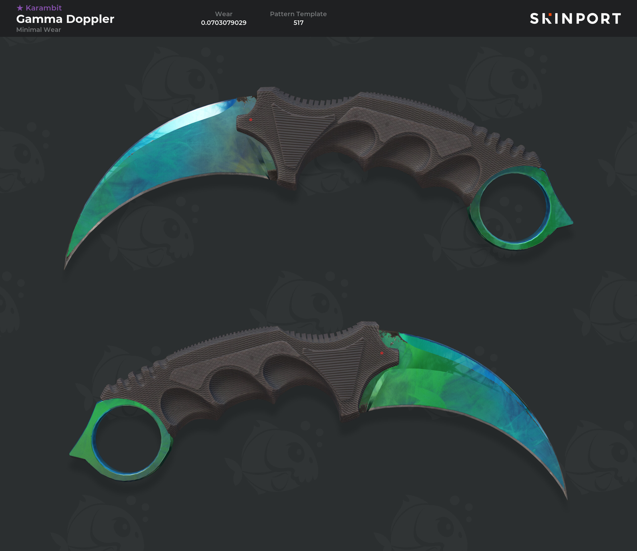 Karambit | Gamma Doppler (Minimal Wear) - Counter-Strike 2 - Skinport