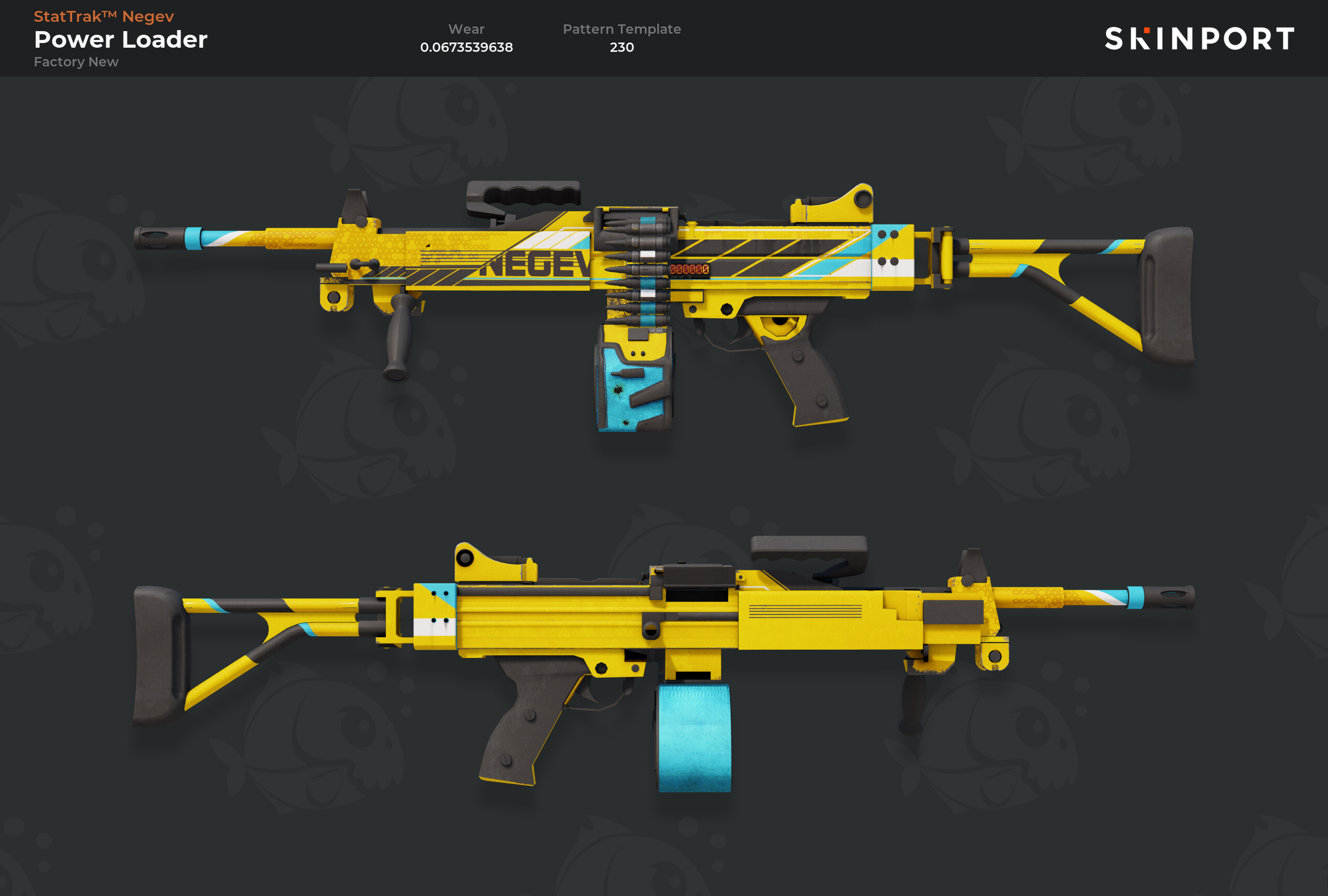 Negev (StatTrak™) | Power Loader (Fabrikneu) - Counter-Strike 2 - Skinport
