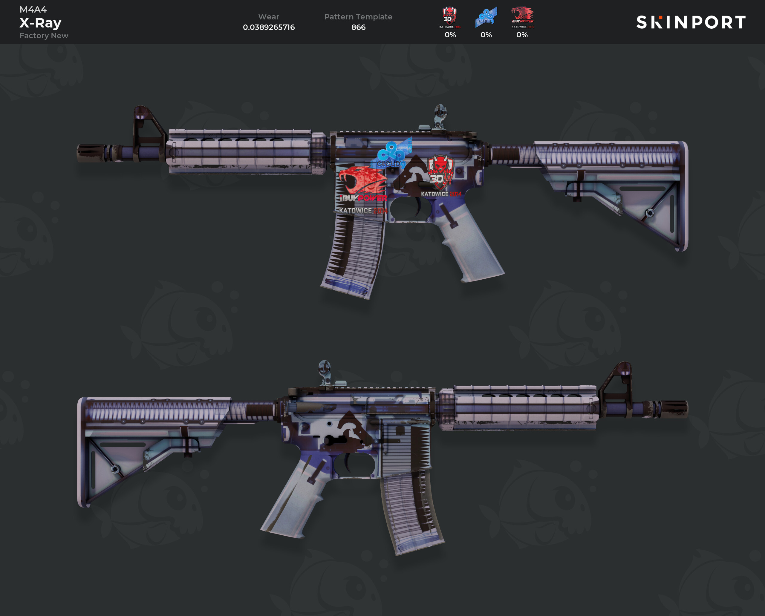 M4A4 | X-Ray (Factory New) - Counter-Strike 2 - Skinport