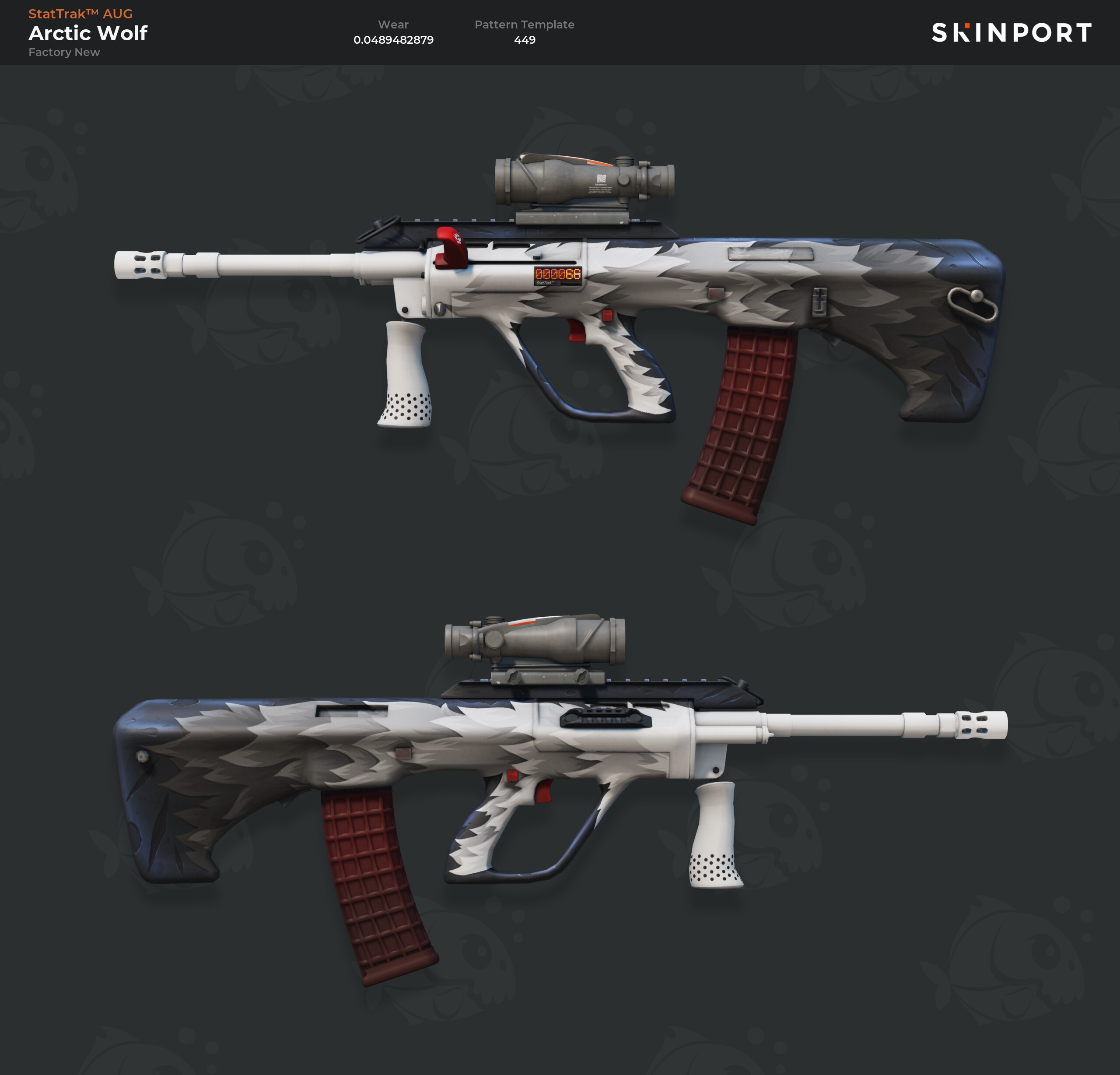 StatTrak™ AUG | Arctic Wolf (Factory New) - Counter-Strike 2 - Skinport