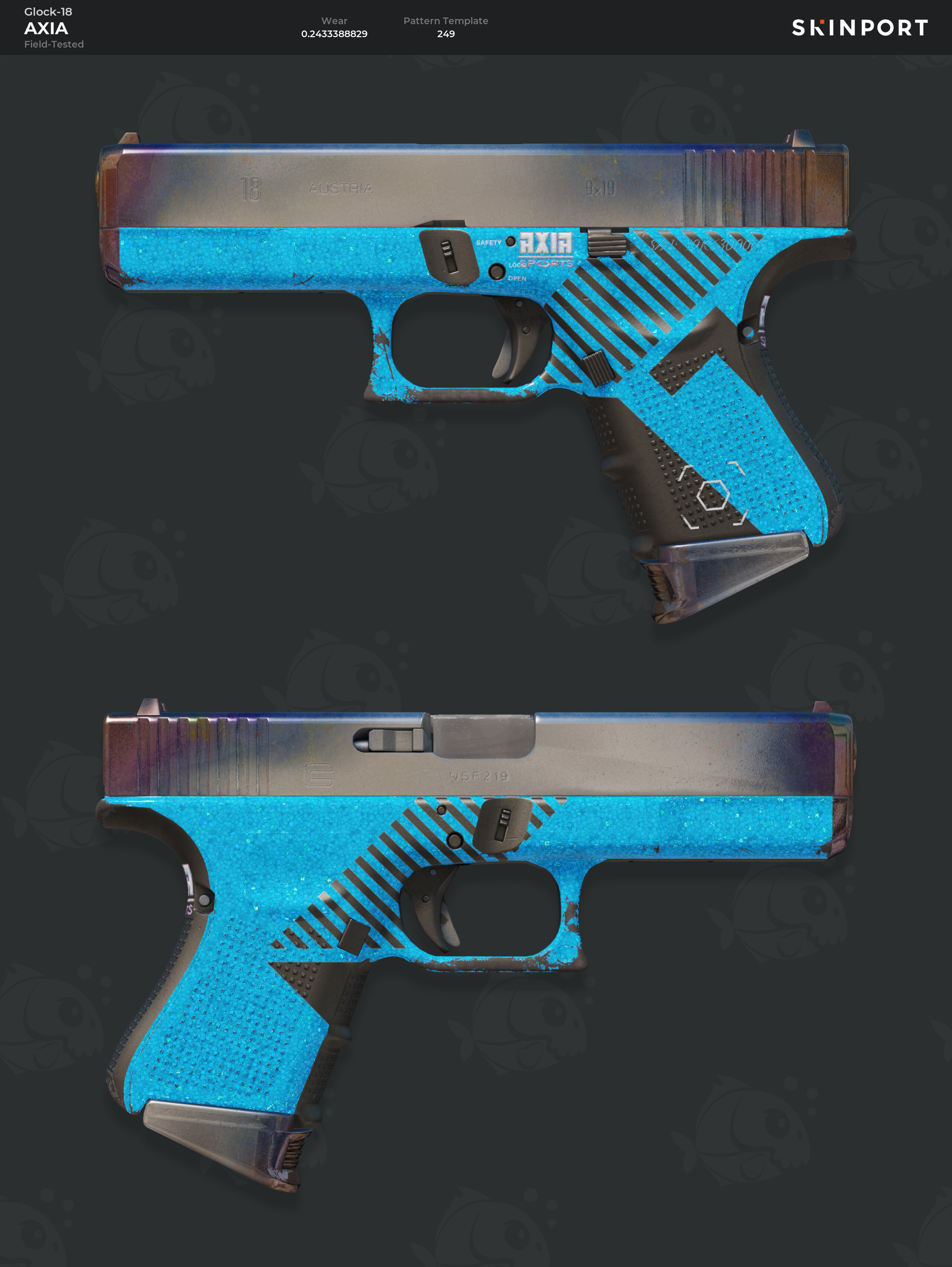 Glock-18 | AXIA (Field-Tested) - Counter-Strike 2 - Skinport