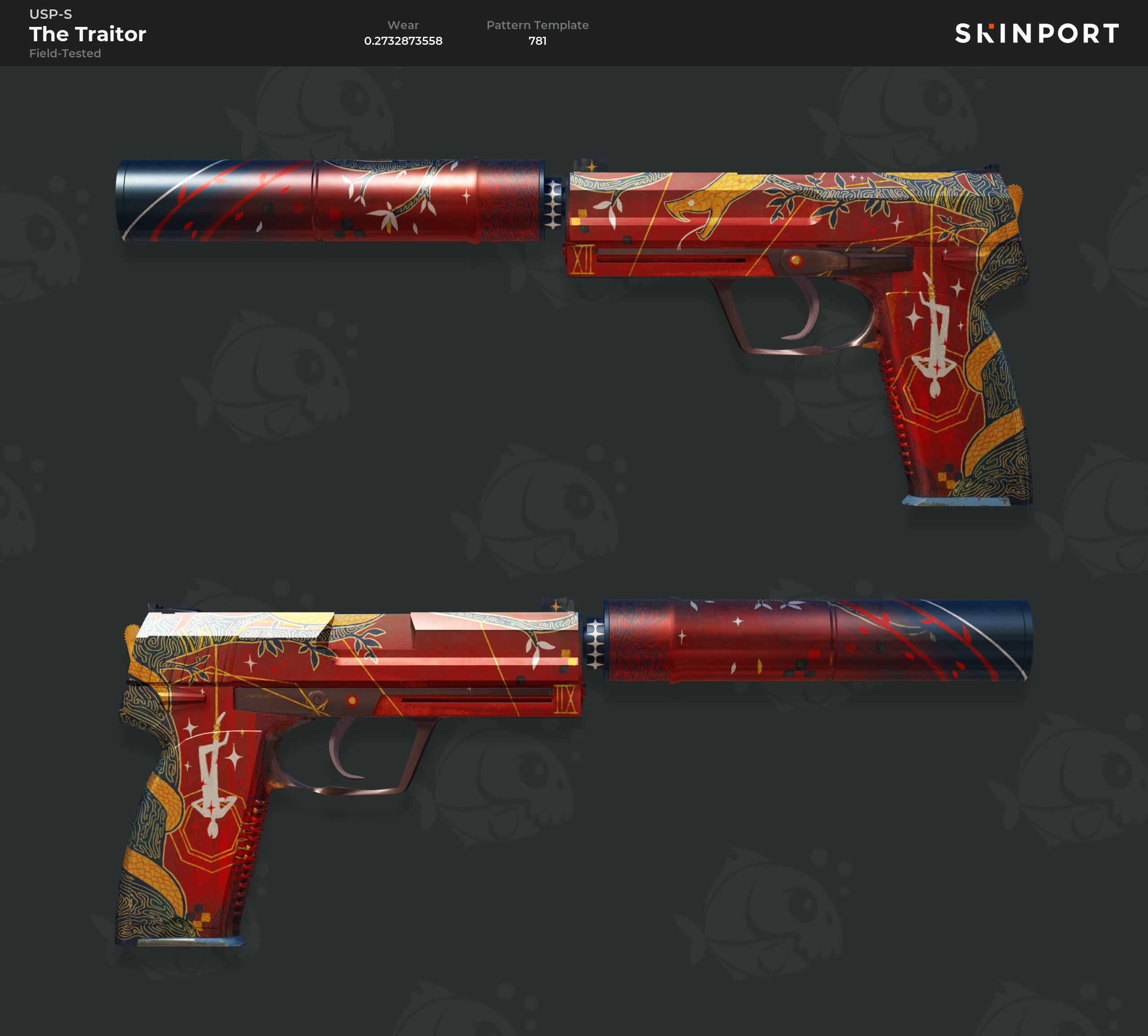 USP-S | The Traitor (Field-Tested) - Counter-Strike 2 - Skinport