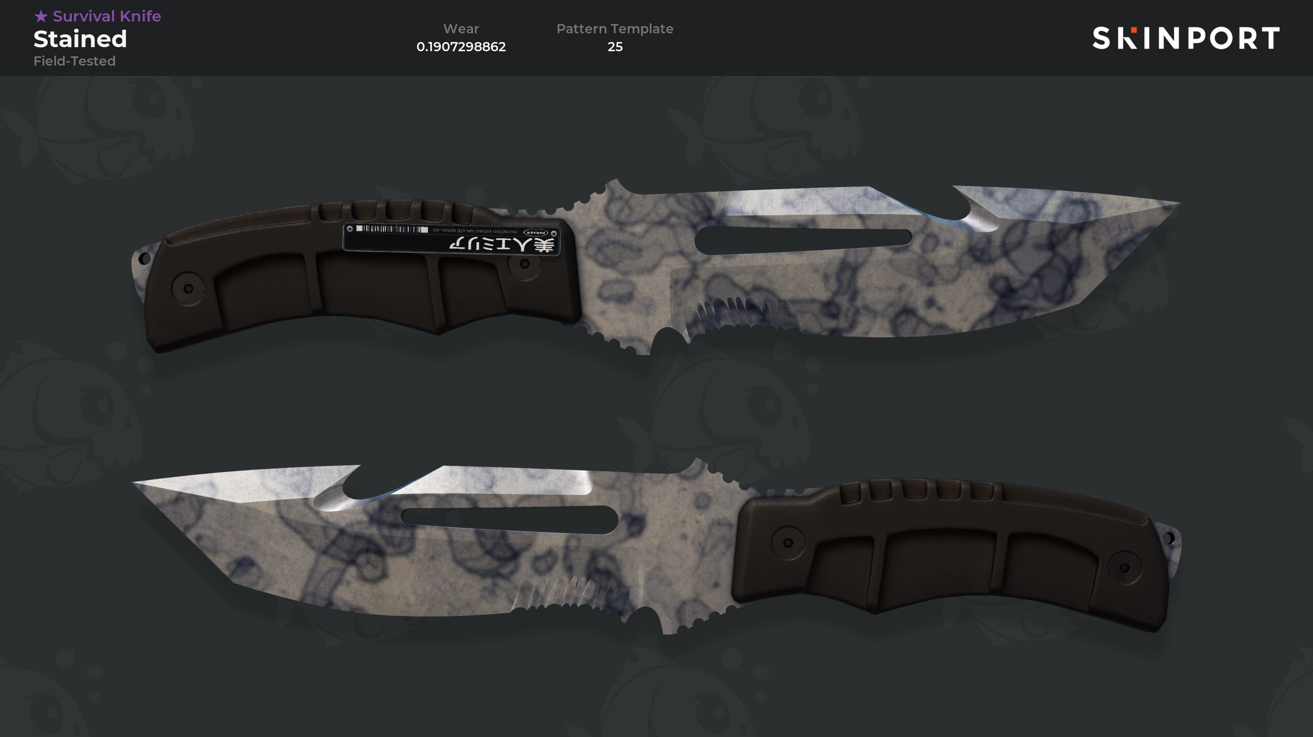 Overlevelseskniv (★) | Stained (Afprøvet i marken) - Counter-Strike 2 ...