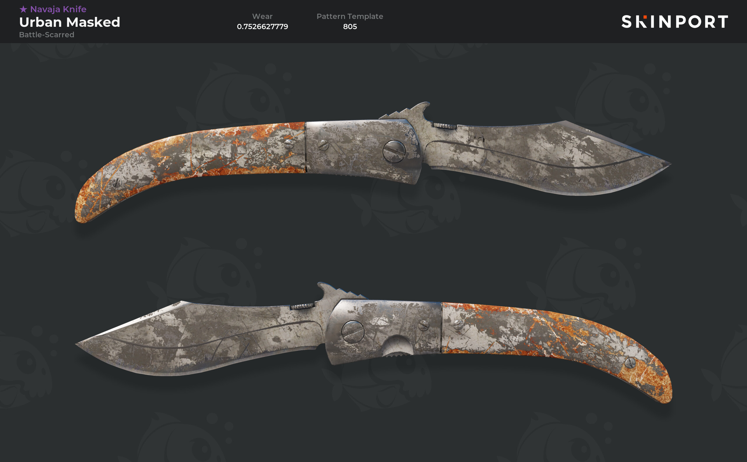 Navaja Knife | Urban Masked (Battle-Scarred) - Counter-Strike 2 - Skinport