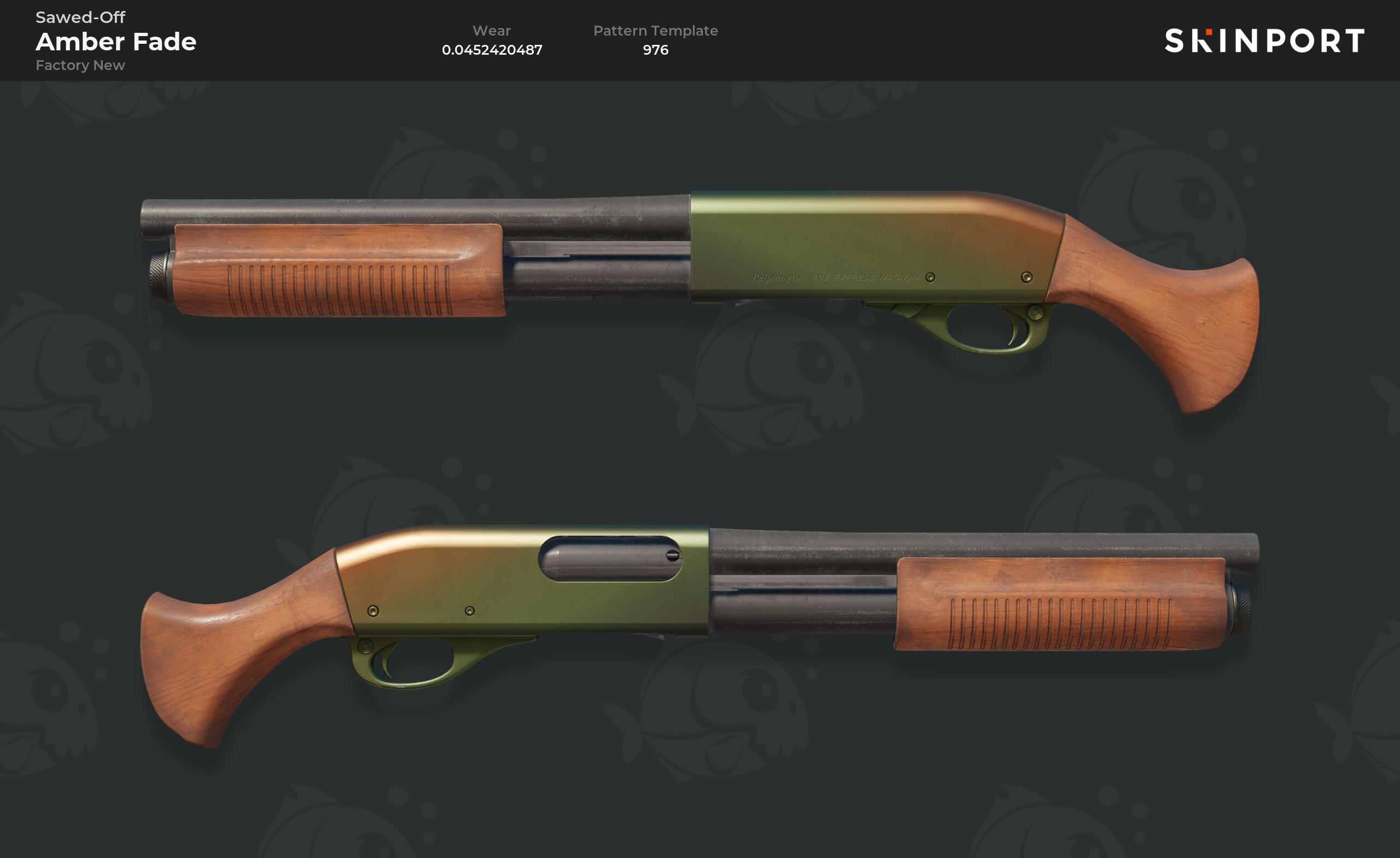 Sawed-Off | Amber Fade (Factory New) - Counter-Strike 2 - Skinport