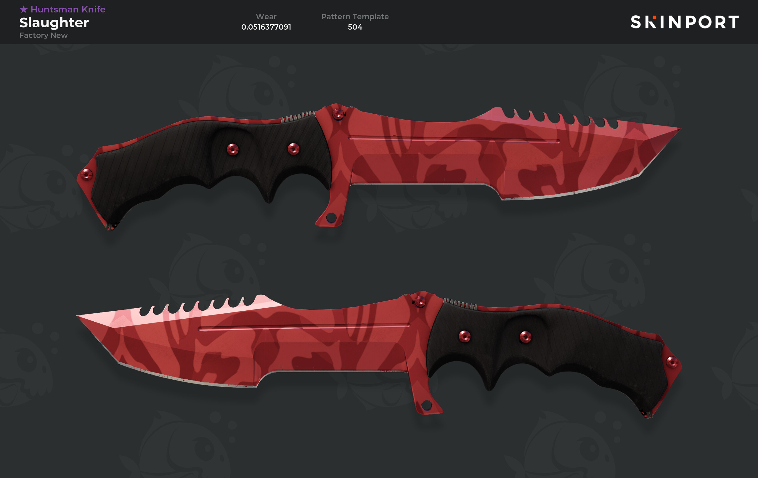 Huntsman Knife | Slaughter (Factory New) - Counter-Strike 2 - Skinport