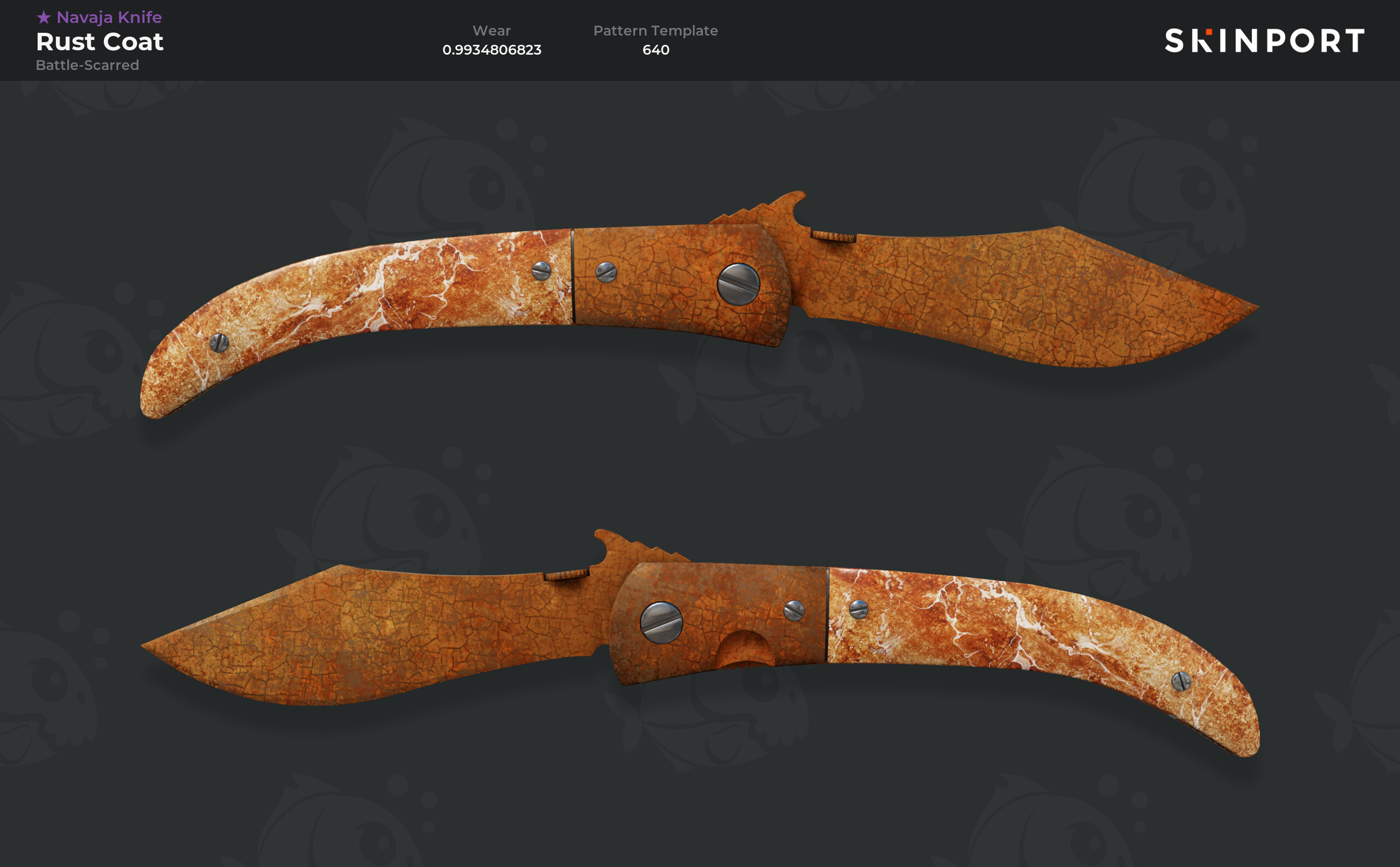 Navaja Knife | Rust Coat (Battle-Scarred) - Counter-Strike 2 - Skinport