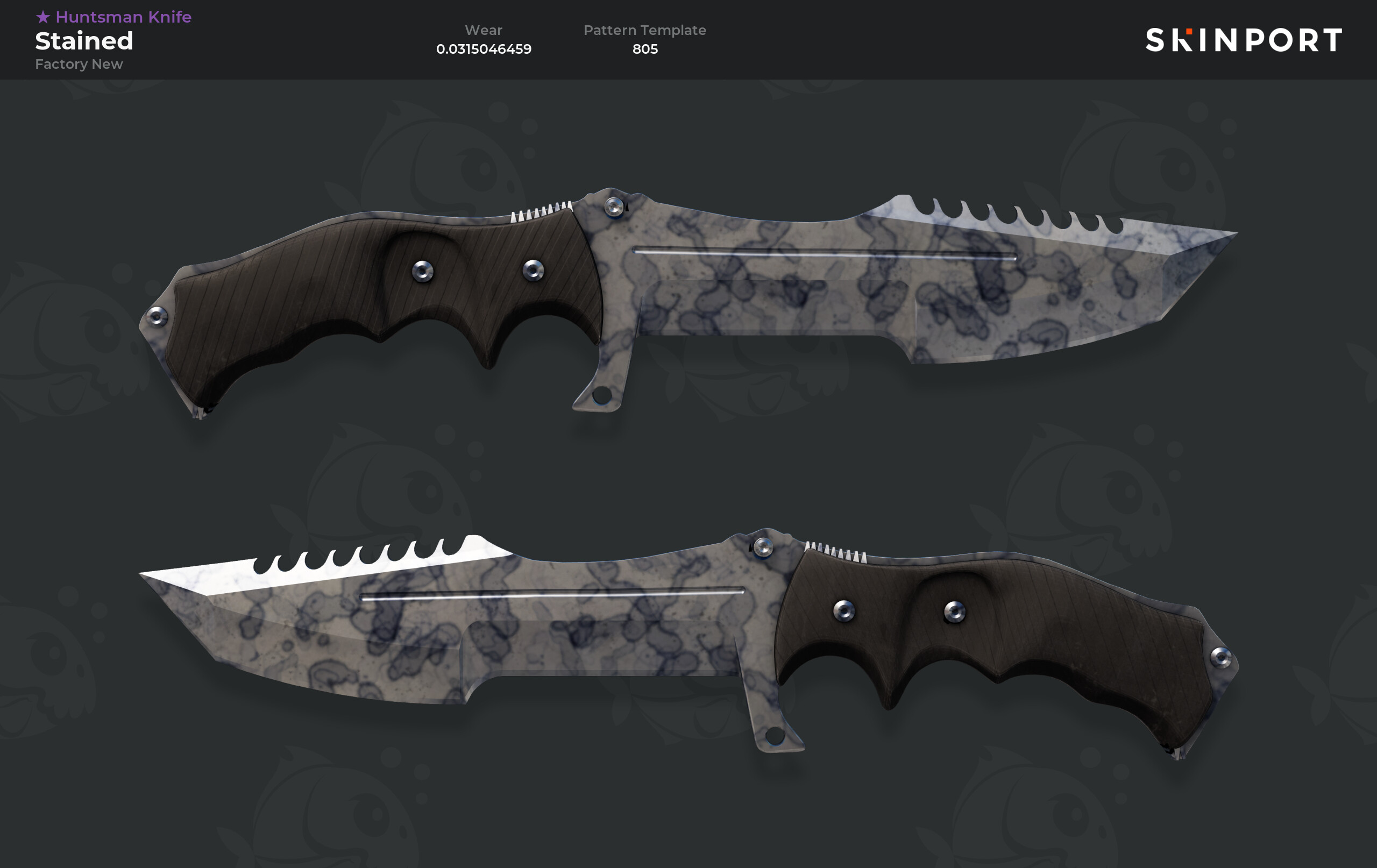 Huntsman Knife | Stained (Factory New) - Counter-Strike 2 - Skinport