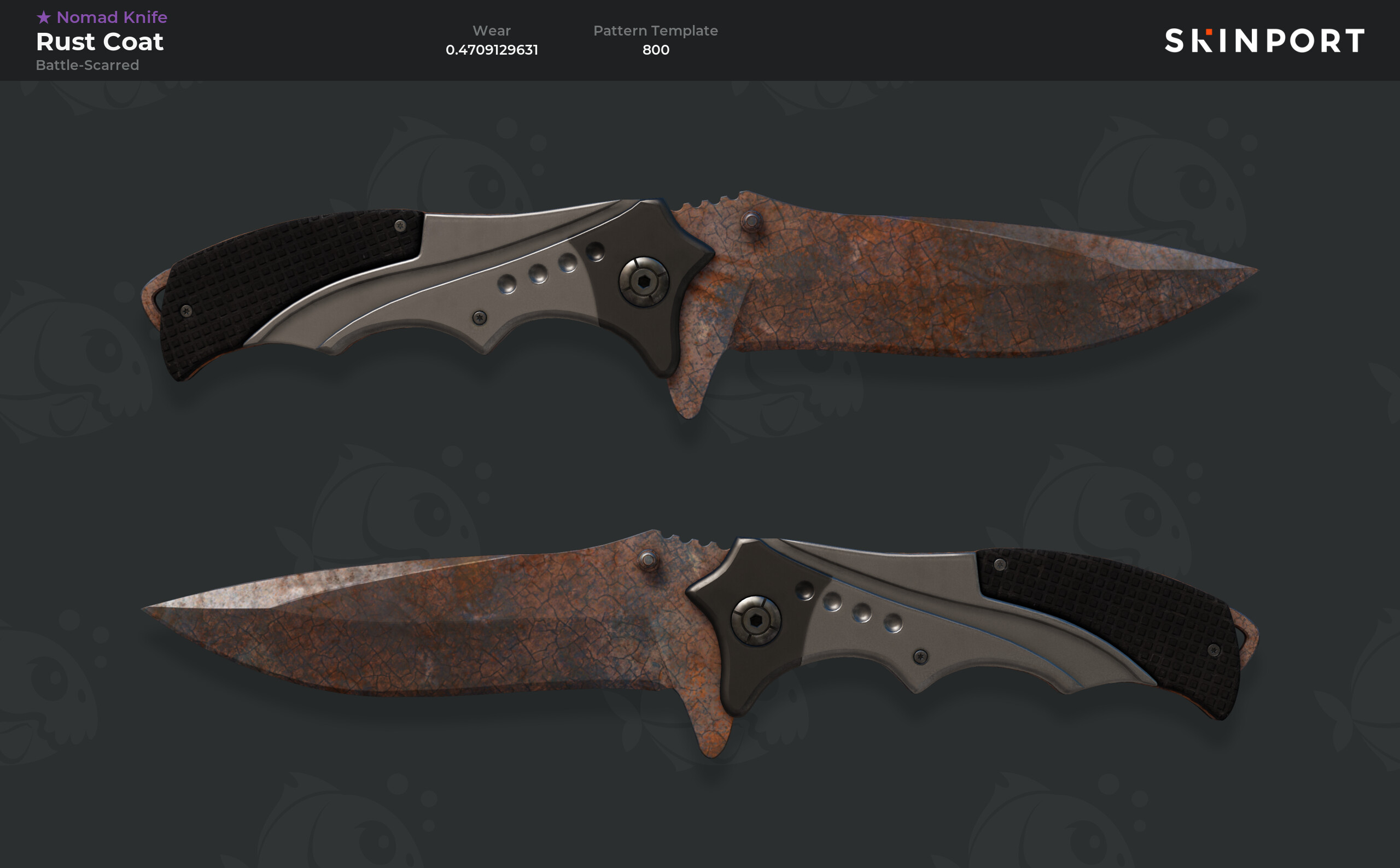 Nomad Knife | Rust Coat (Battle-Scarred) - Counter-Strike 2 - Skinport