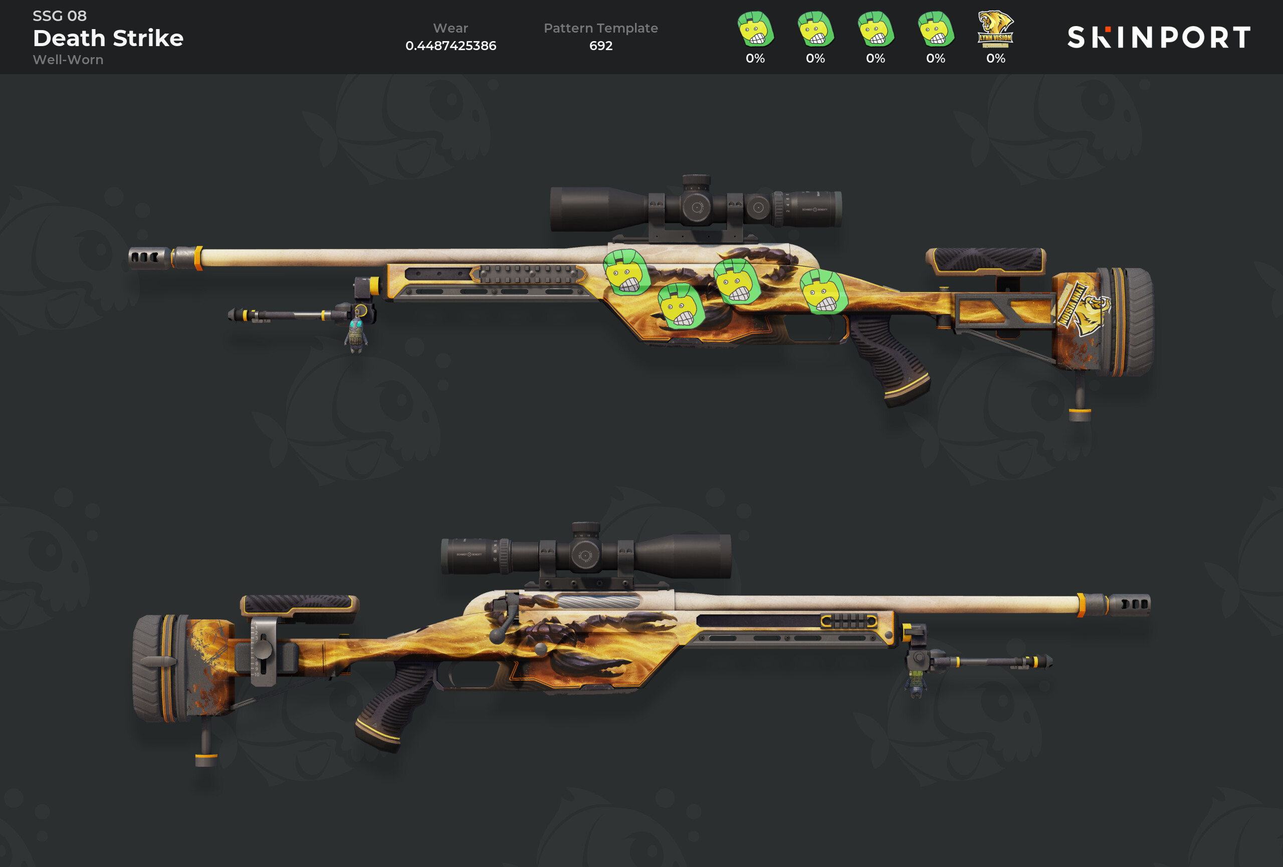 SSG 08 | Death Strike (Well-Worn) - Counter-Strike 2 - Skinport