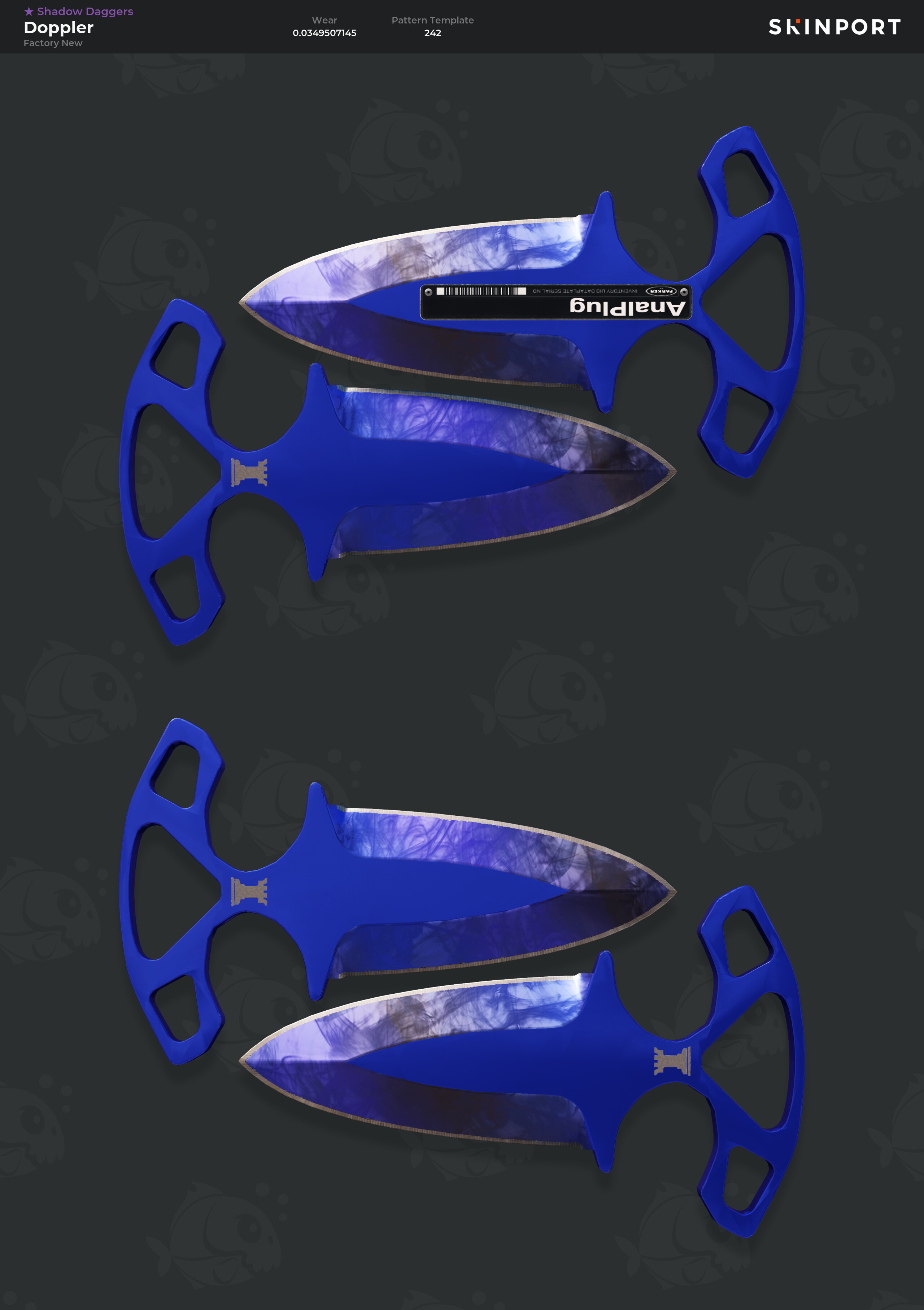 Shadow Daggers | Doppler (Factory New) - Counter-Strike 2 - Skinport