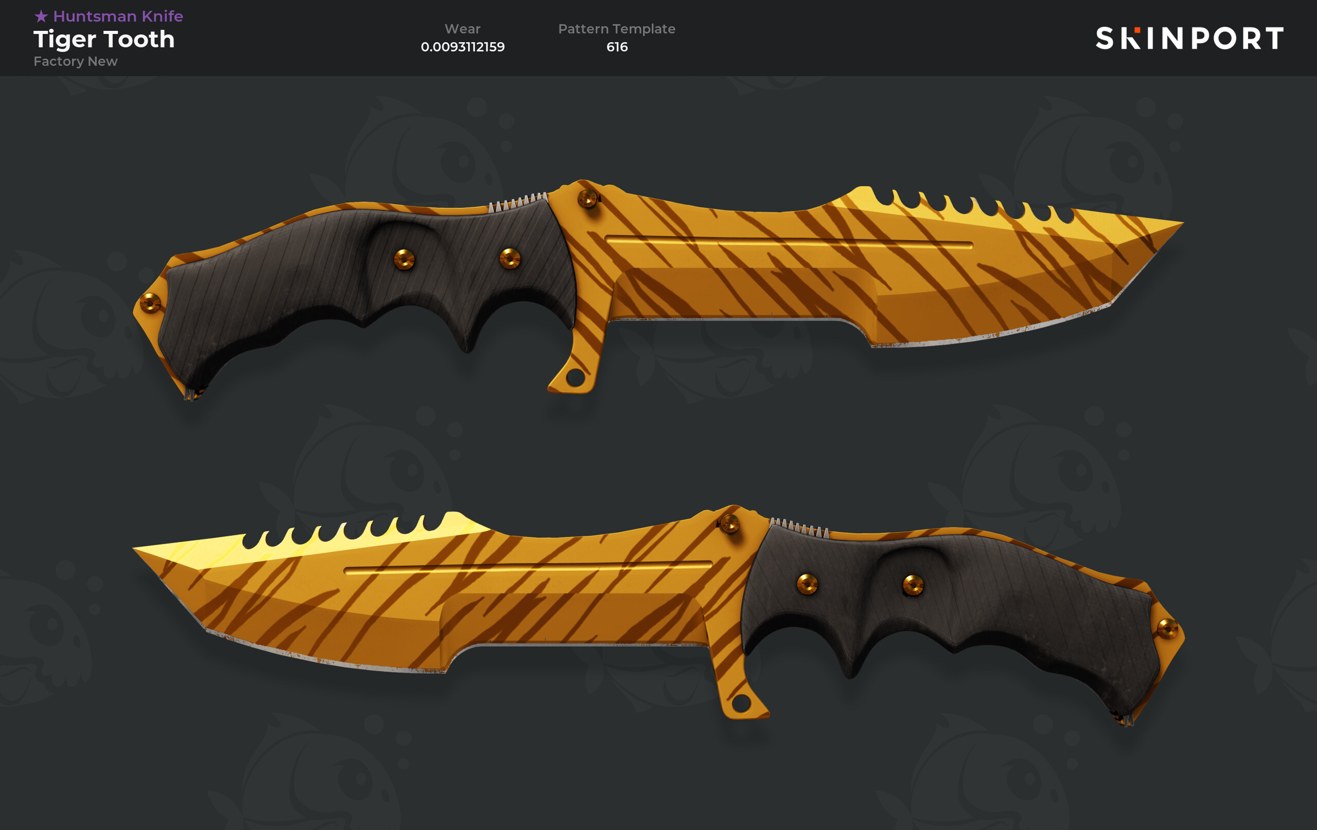 Huntsman Knife | Tiger Tooth (Factory New) - Counter-Strike 2 - Skinport