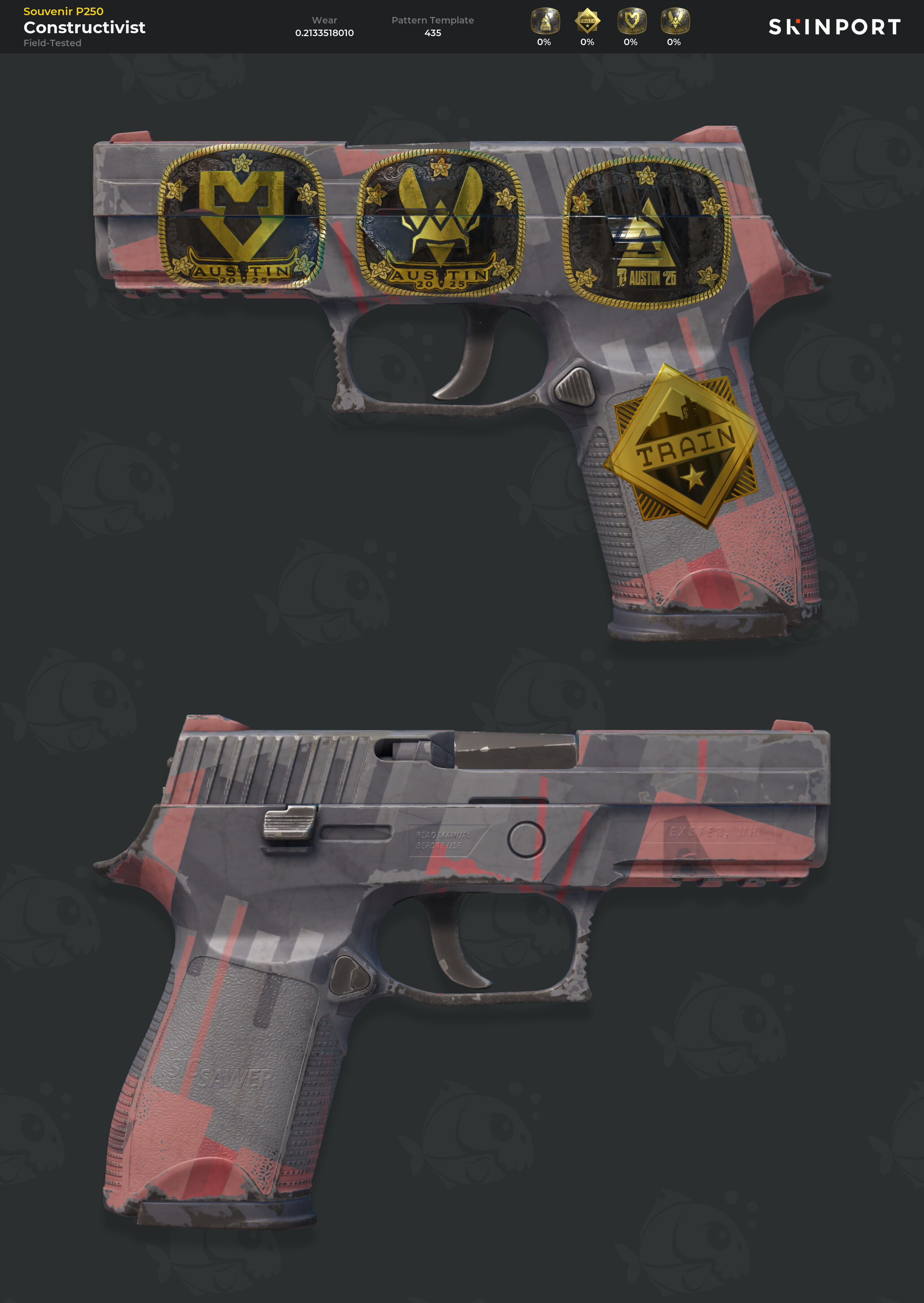 P250 Souvenir | Constructivista (Algo desgastado) - Counter-Strike 2 - Skinport