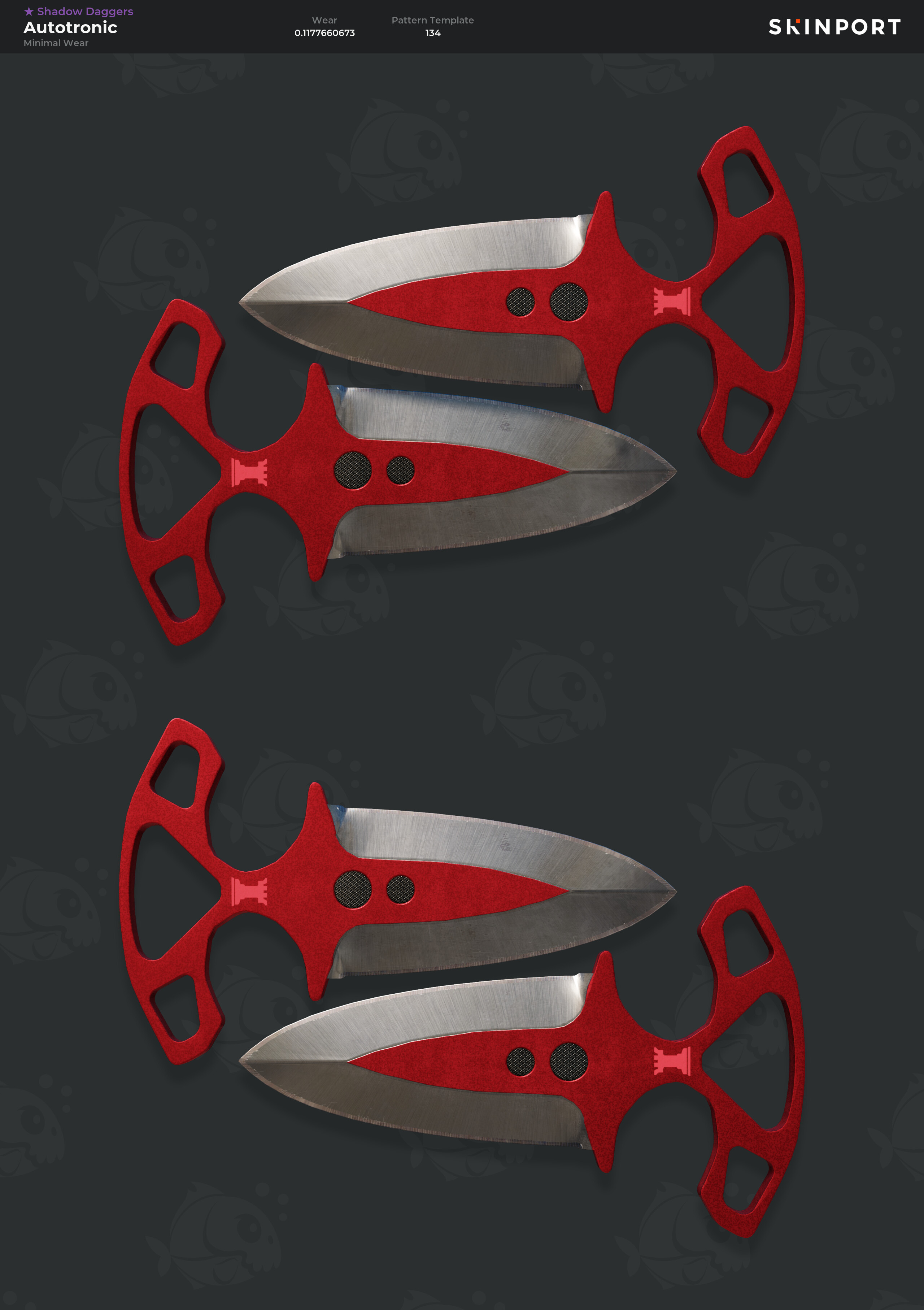 Shadow Daggers | Autotronic (Minimal Wear) - Counter-Strike 2 - Skinport
